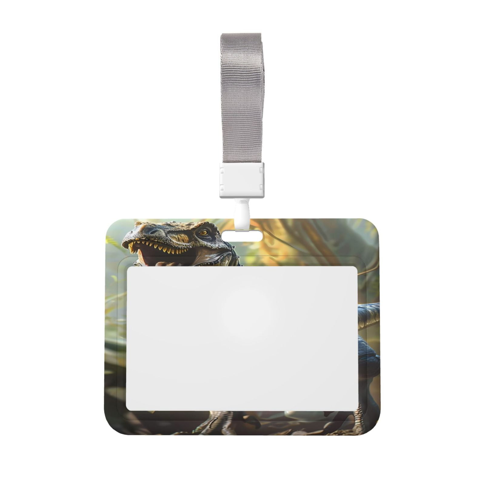 Kdxio Ferocious Dinosaur Card Badge Holder Work Badge Sleeve for Office ...