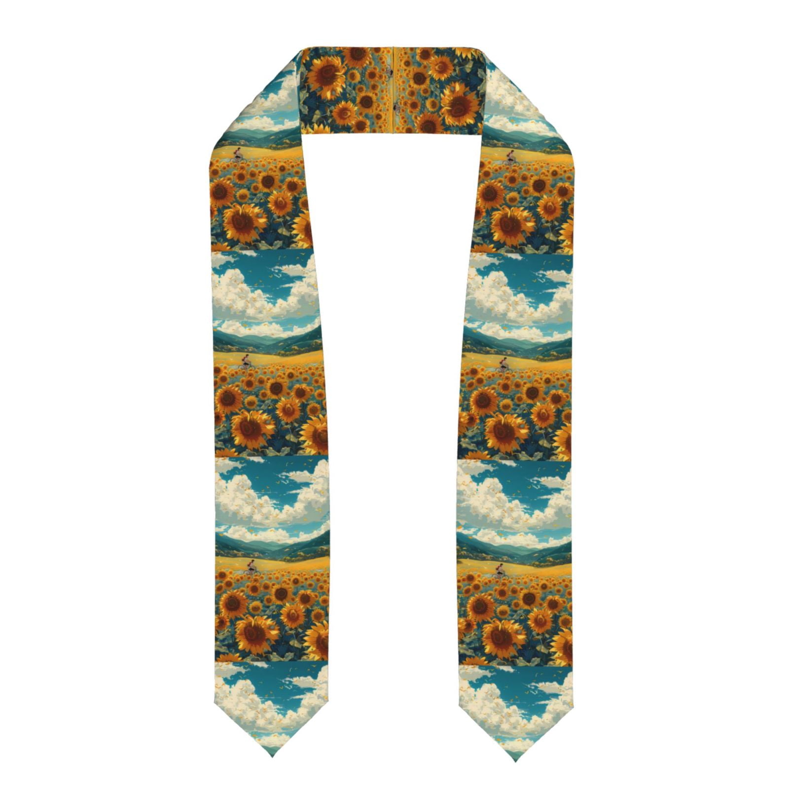 Kdxio Field Style Bicycle Young Sunflower Graduation Stole Class ...