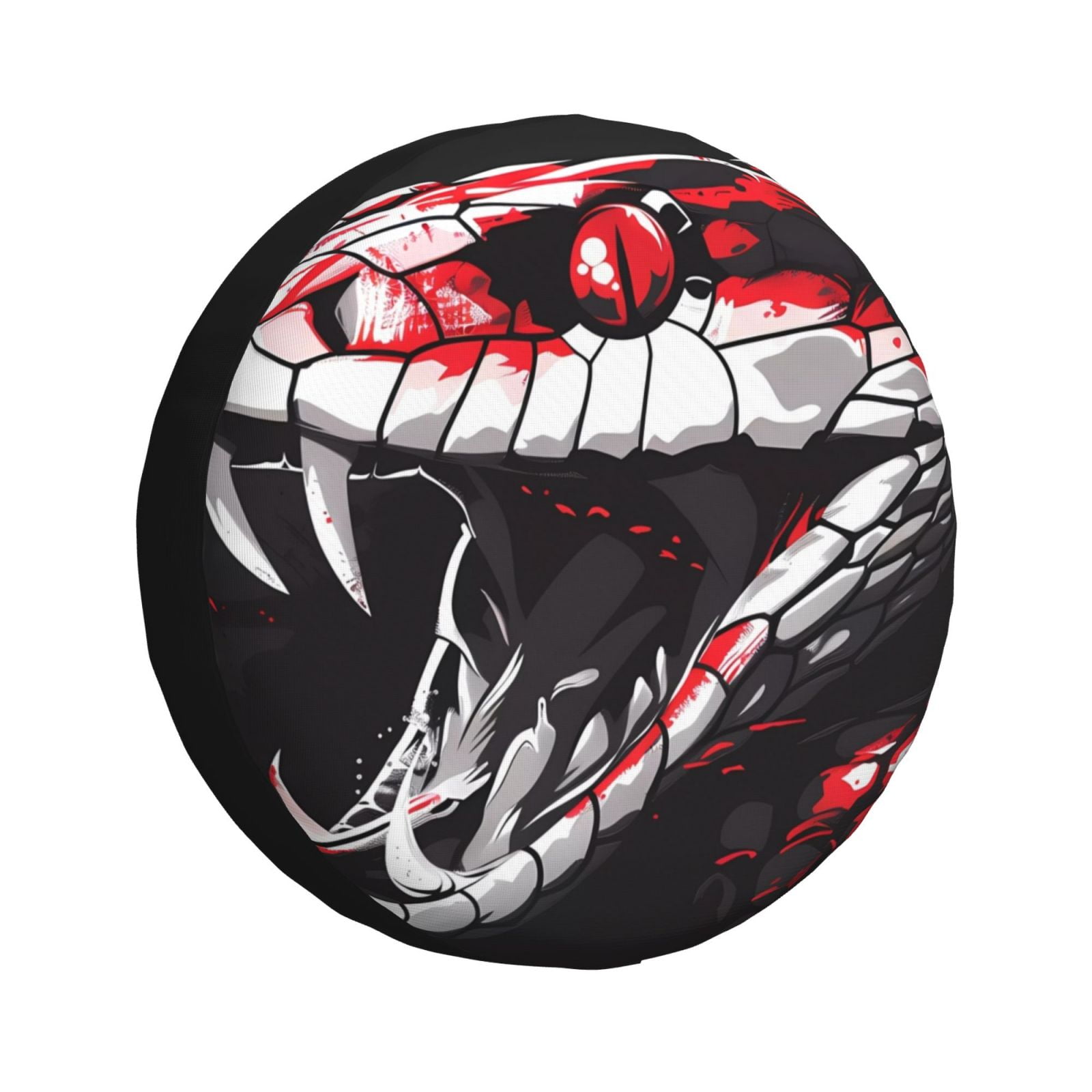 Kdxio Fierce Red Viper Graphic Art for Tire Cover Wheel Protectors Tyre Covers Weatherproof ...