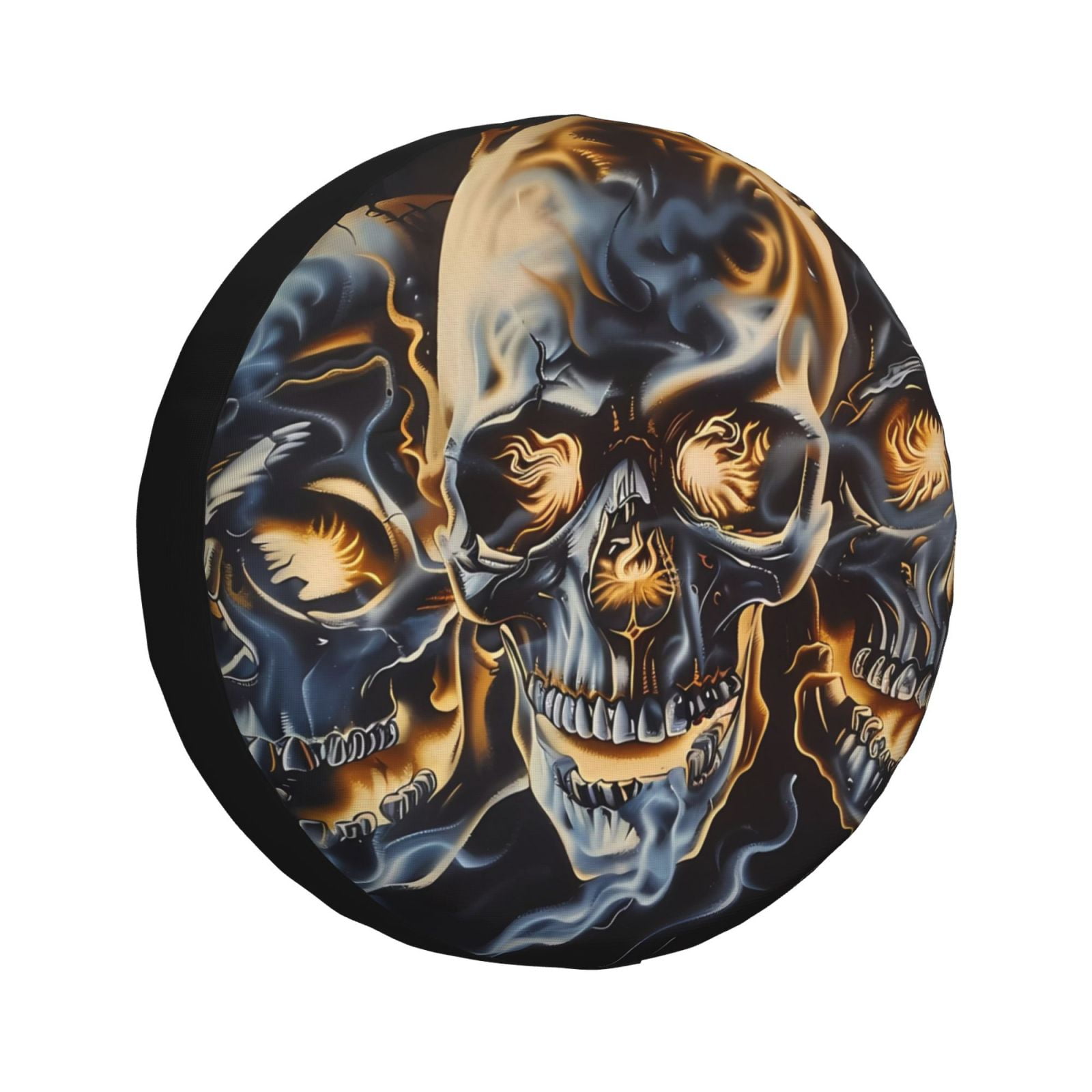 Kdxio Fiery Skull Trio for Tire Cover Wheel Protectors Tyre Covers ...