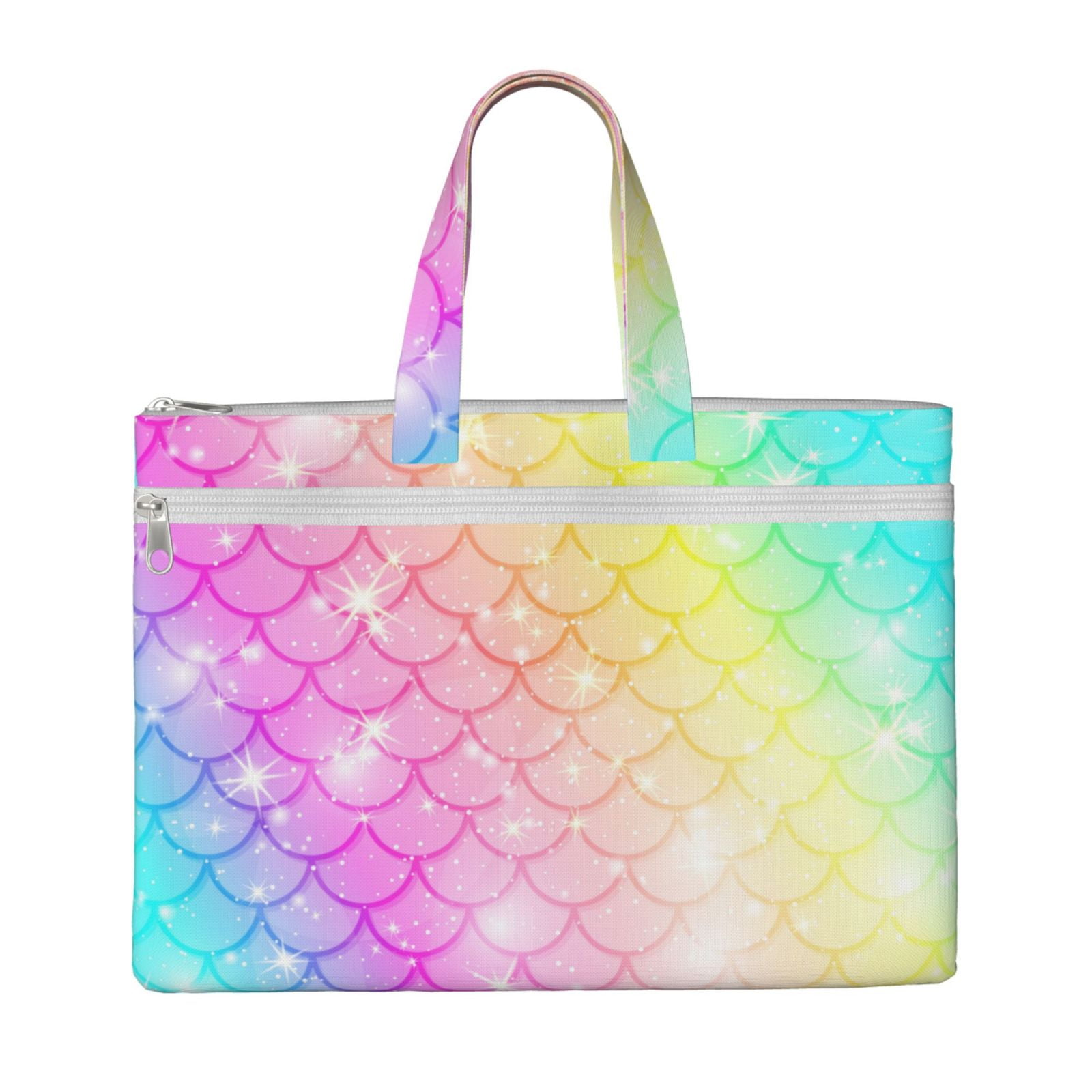 Kdxio Fish Scale File Tote Document Bag Business Briefcase Bag Document ...