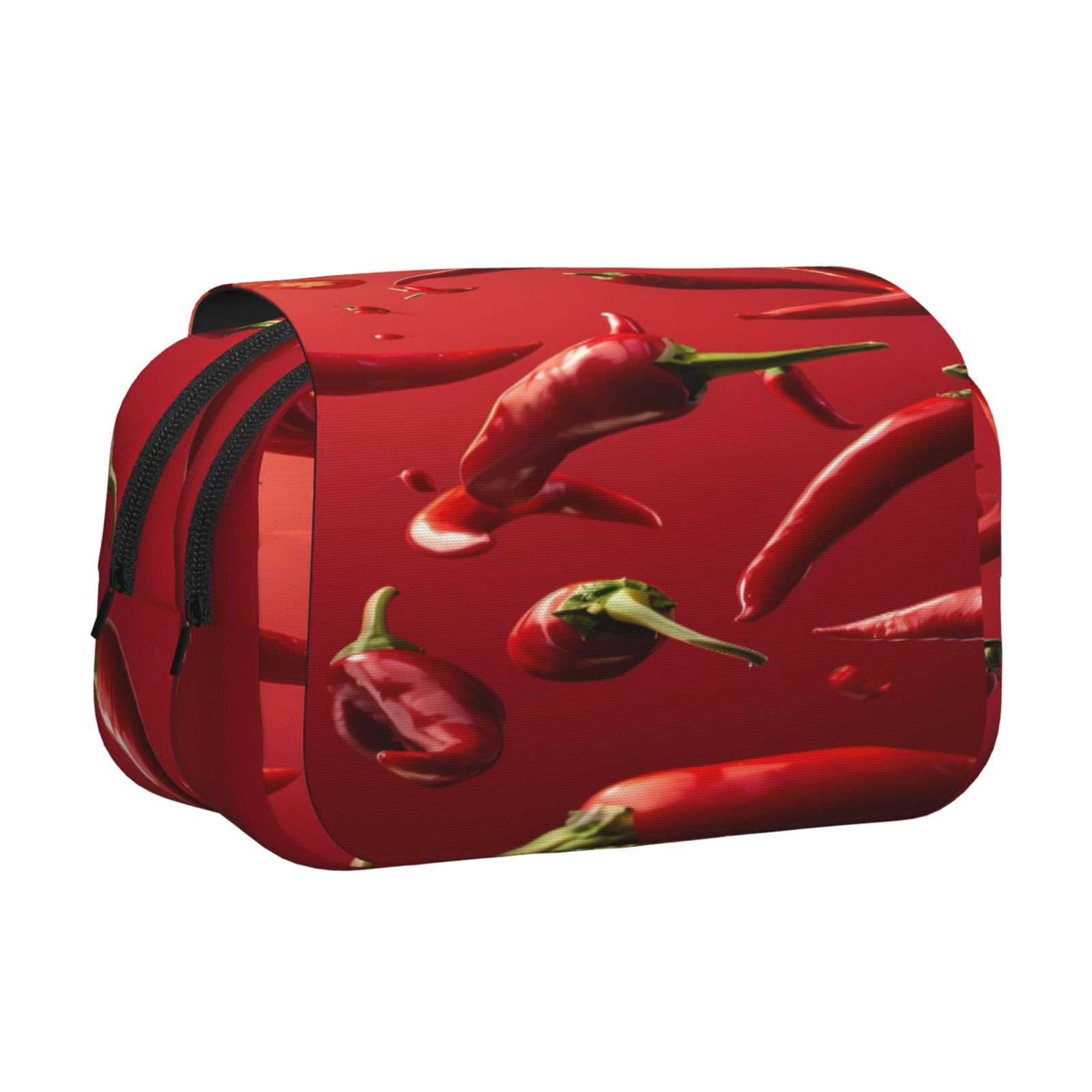 Kdxio Floating Red Chili Peppers for Double Compartment Pen Case Oxford ...