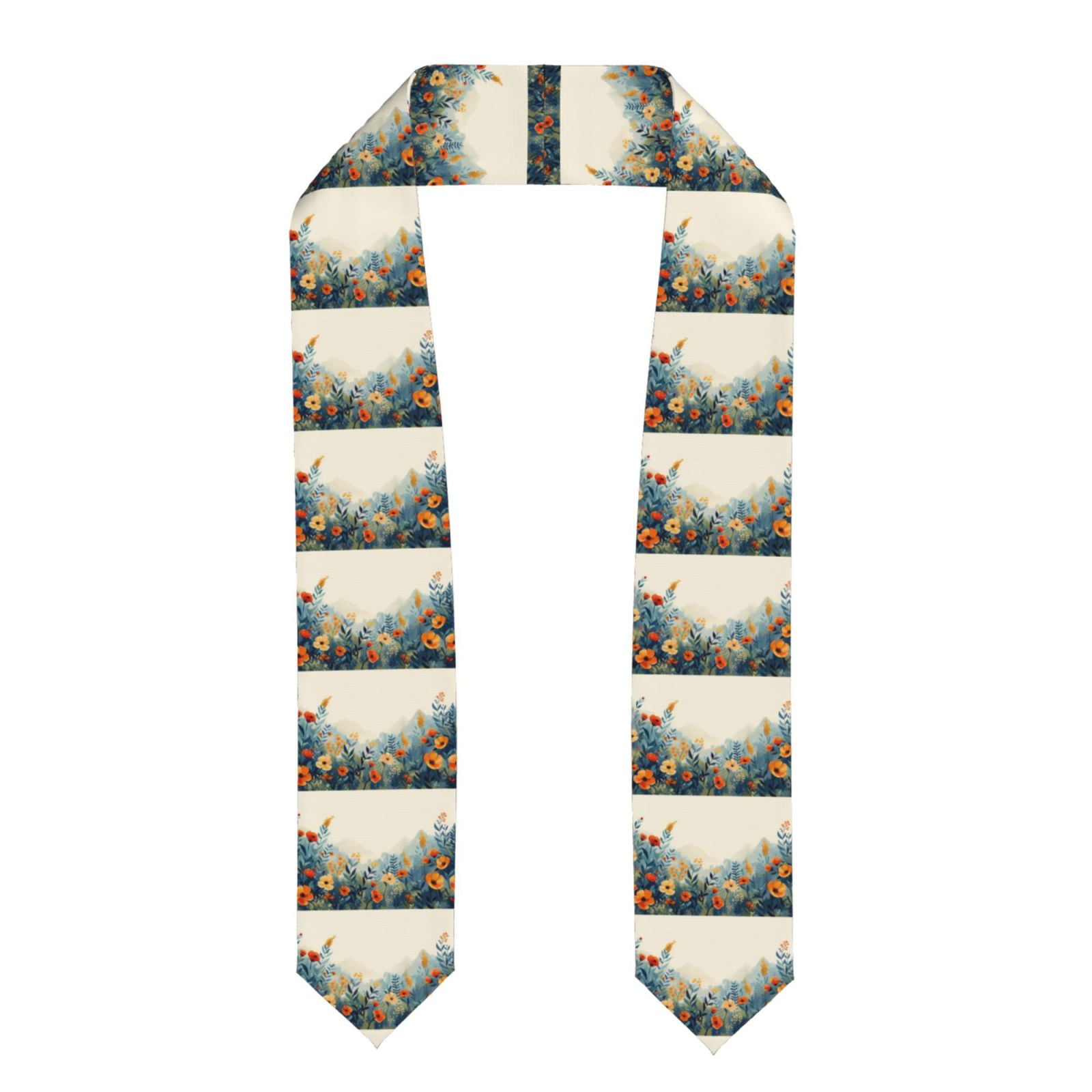 Kdxio Floral Mountain Landscape Graduation Stole Class, Graduation Sash ...
