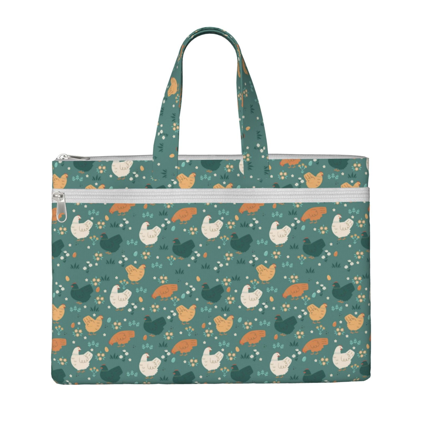 Kdxio Flowe Rooster File Tote Document Bag Business Briefcase Bag ...