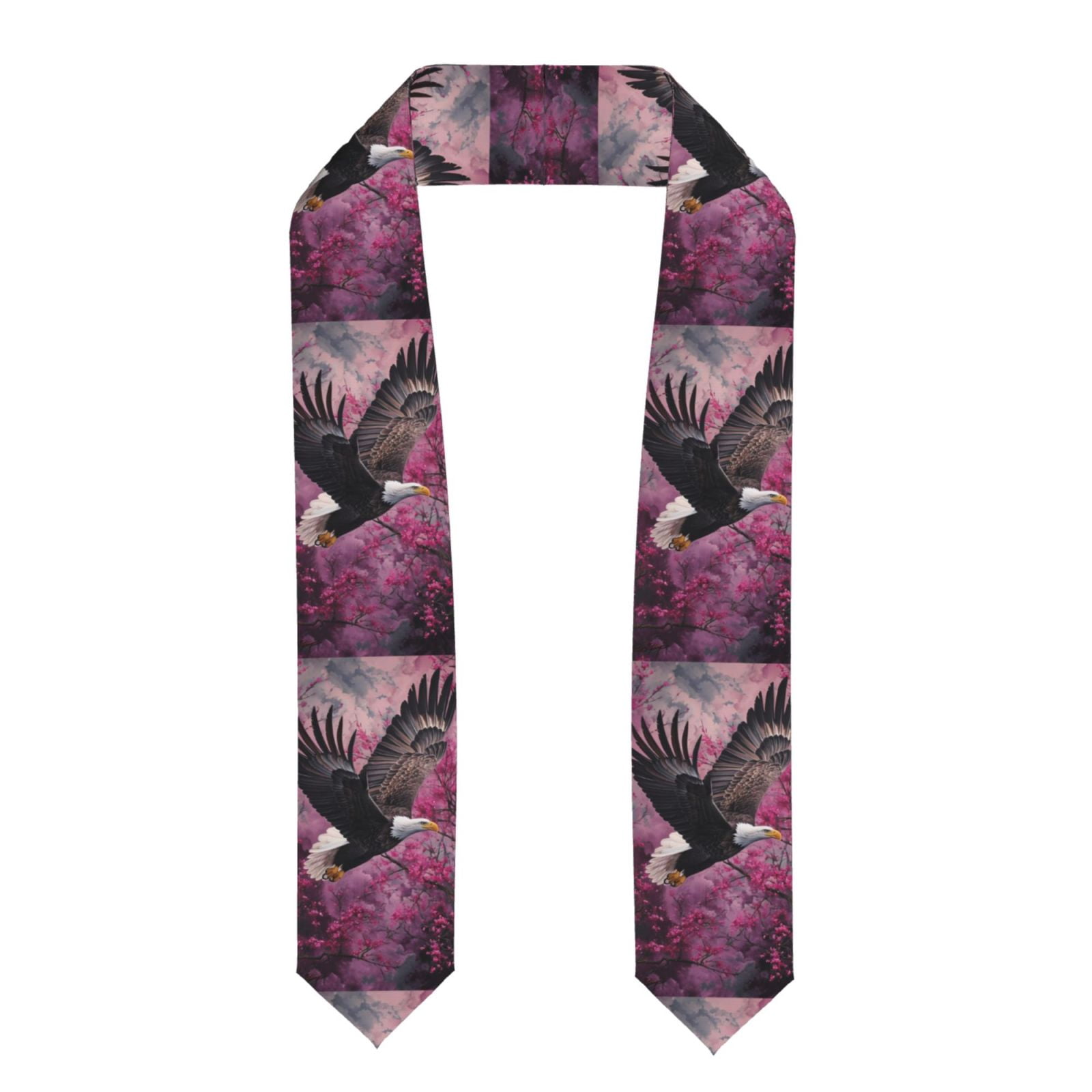 Kdxio Flower Bald Eagle Graduation Stole Class, Graduation Sash, Unisex ...
