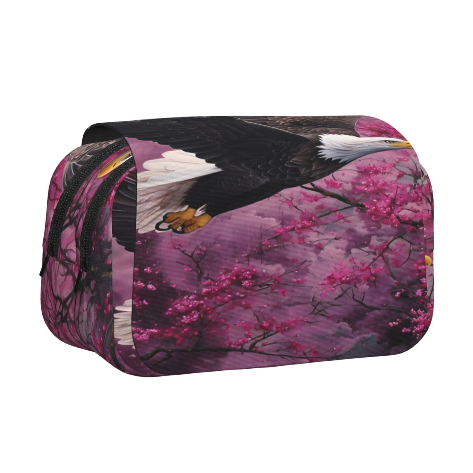 Kdxio Flower Bald Eagle for Double Compartment Pen Case Oxford ...