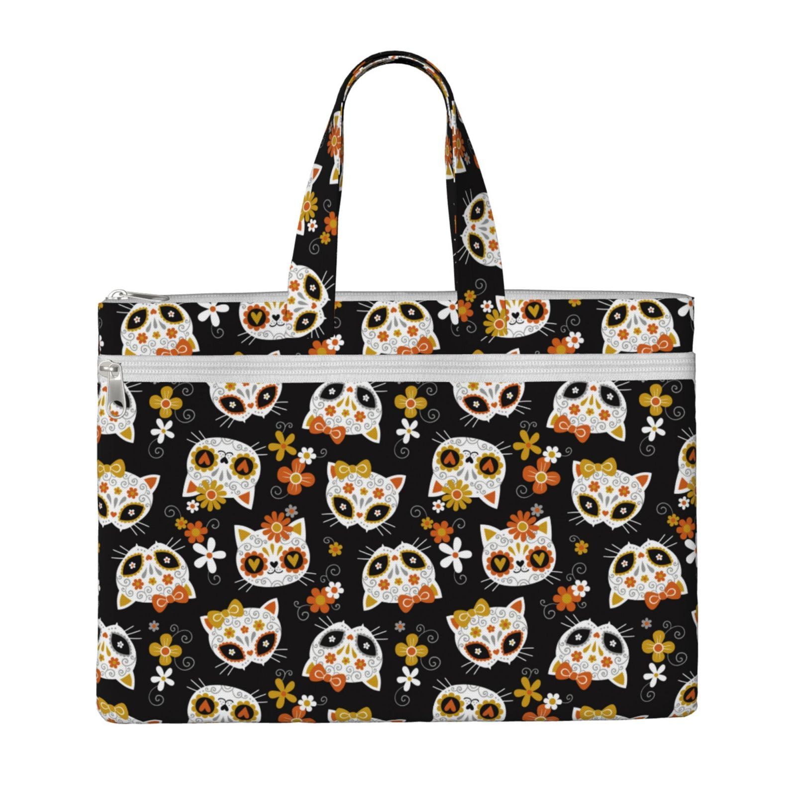 Kdxio Flower Fox File Tote Document Bag Business Briefcase Bag Document ...