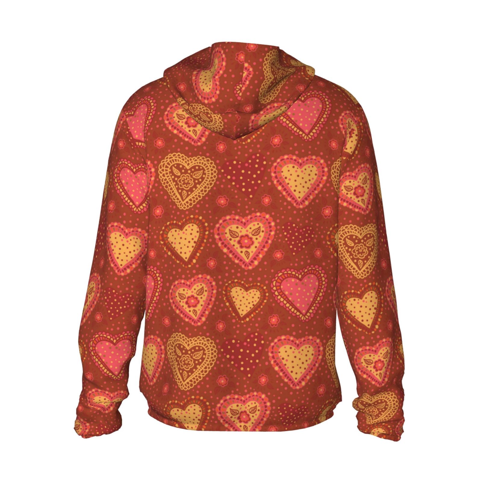 Kdxio Flower Hearts Print Women Men Sun Protection UPF 50+ Jackets Zip ...