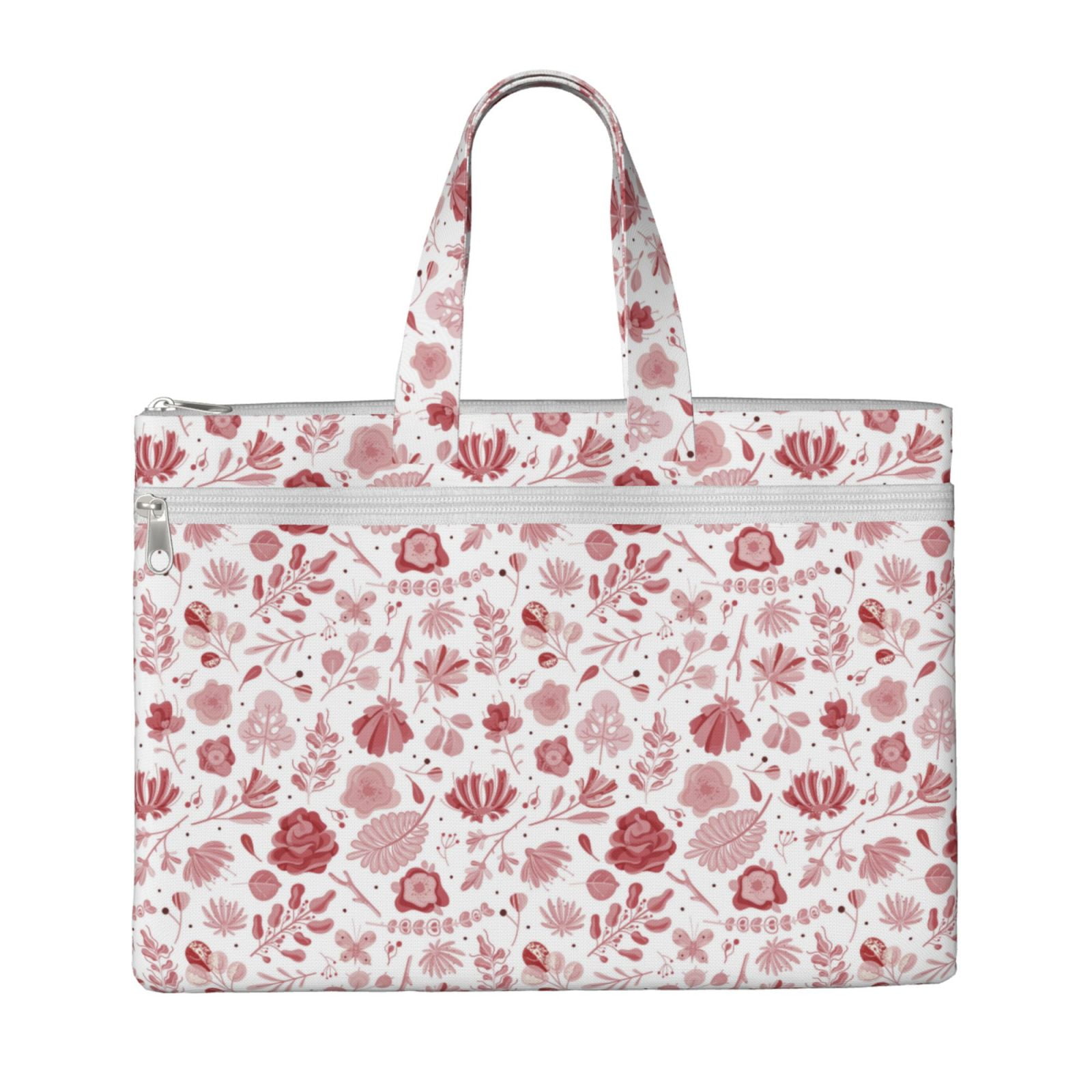 Kdxio Flower Leaves File Tote Document Bag Business Briefcase Bag ...