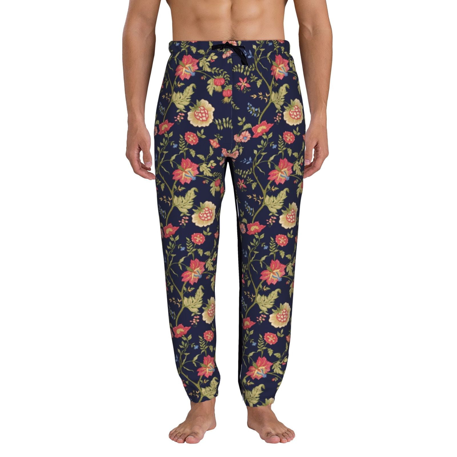 Kdxio Flower Pattern Joggers,Sweatpants for Men with Pockets-Medium ...