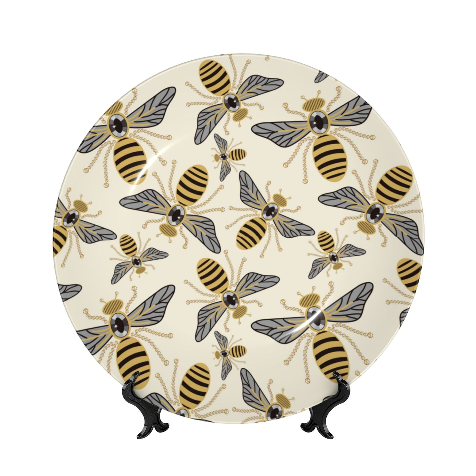 Kdxio Flying Bees1 Bone China Decorative Plate Ceramic Decorative Plate ...