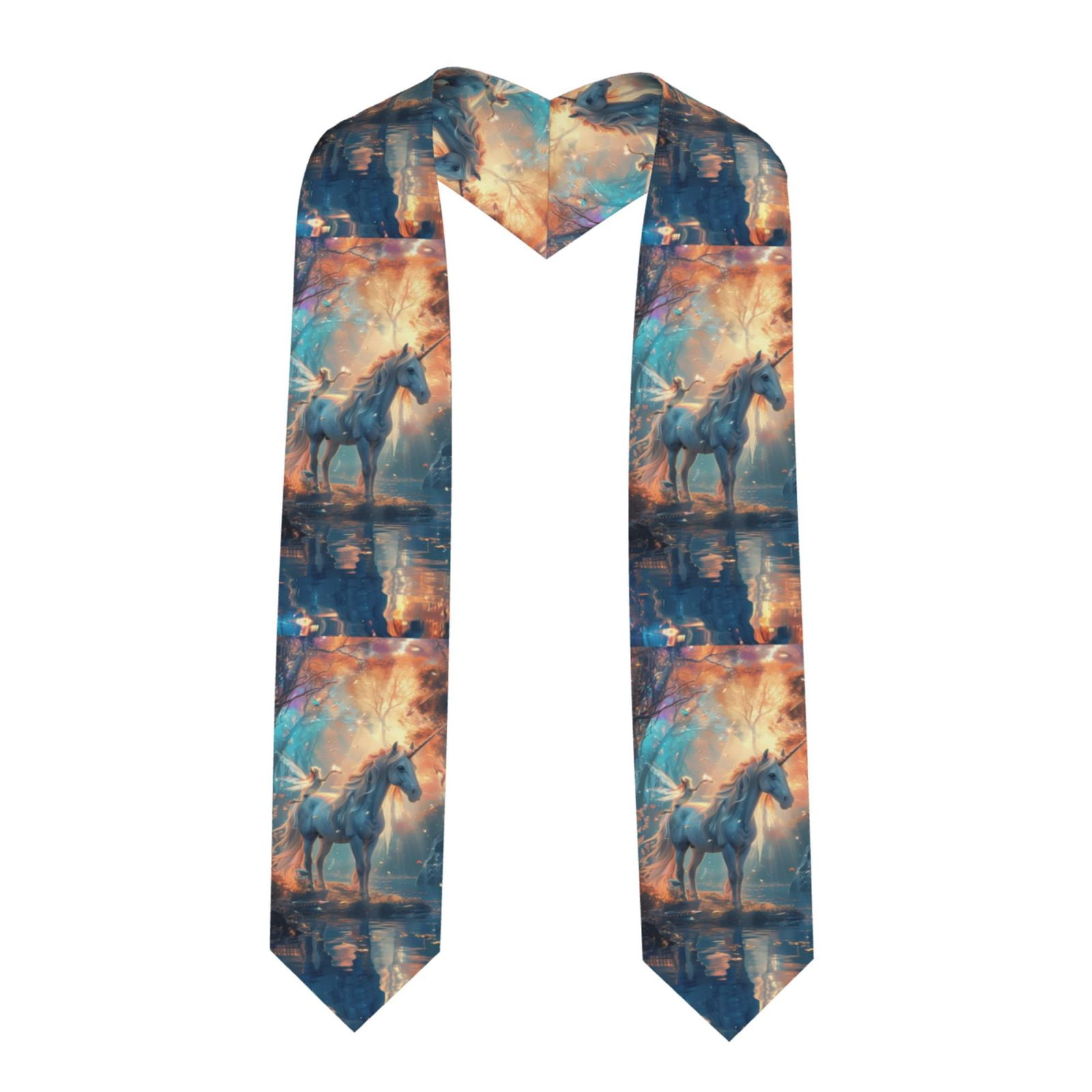 Kdxio Forest Lake White Horse Graduation Stole Class, Graduation Sash ...