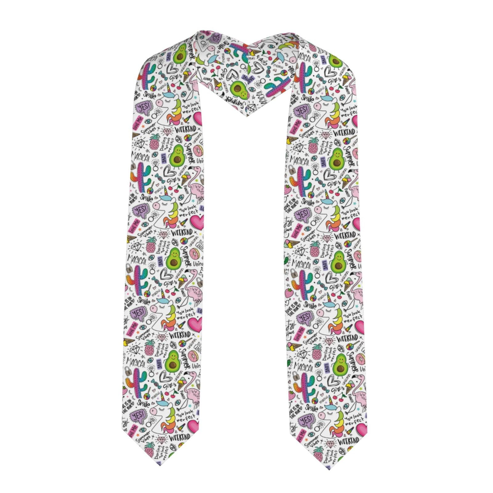 Kdxio Fun Animal with Unicorn Graduation Stole Class, Graduation Sash ...