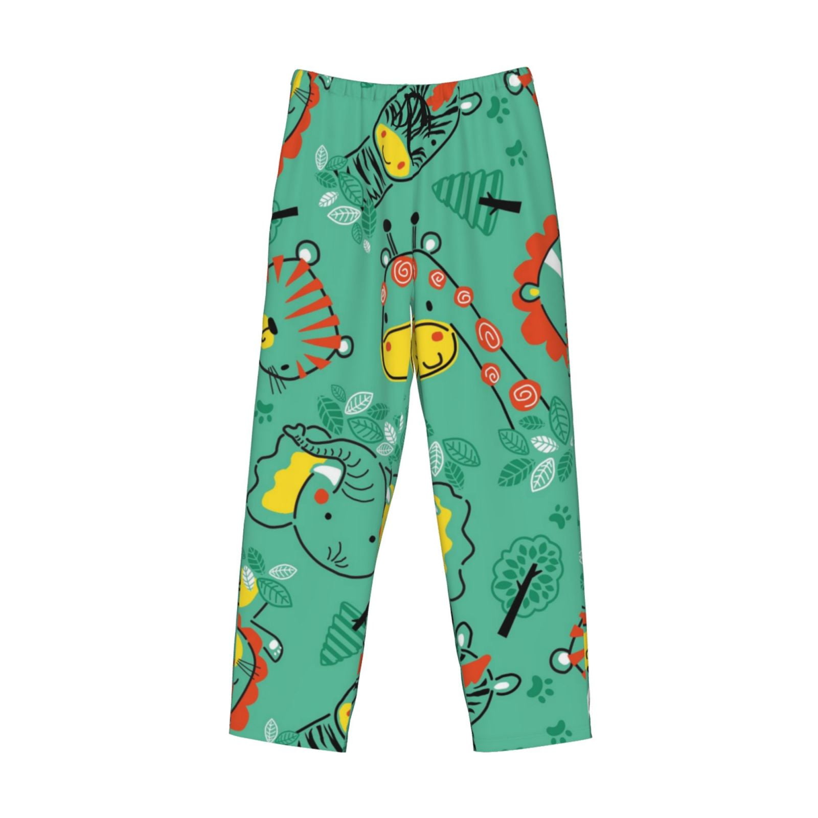 Kdxio Funny Animals in Jungle Print Men's Sleep Pajama Pant Lounge ...
