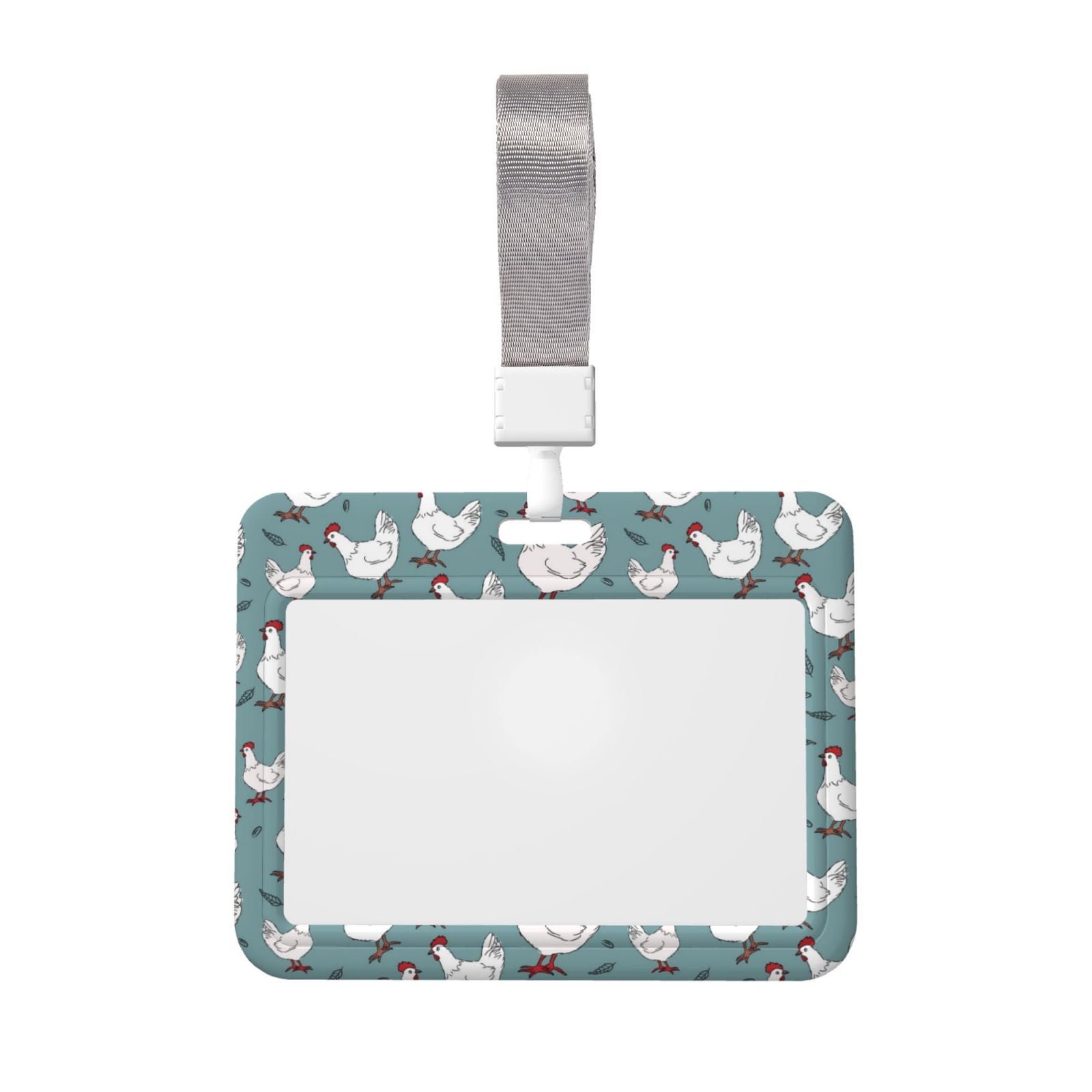 Kdxio Funny Chicken Card Badge Holder Work Badge Sleeve for Office ...
