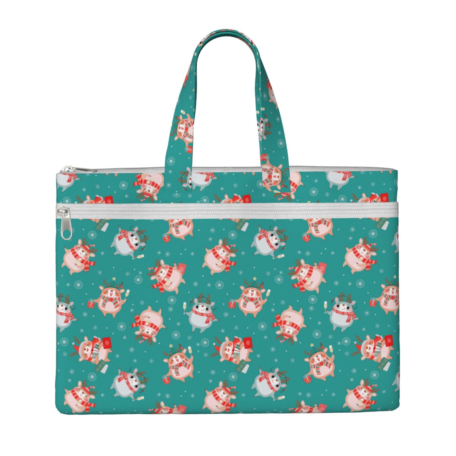 Kdxio Funny Christmas Deer File Tote Document Bag Business Briefcase ...