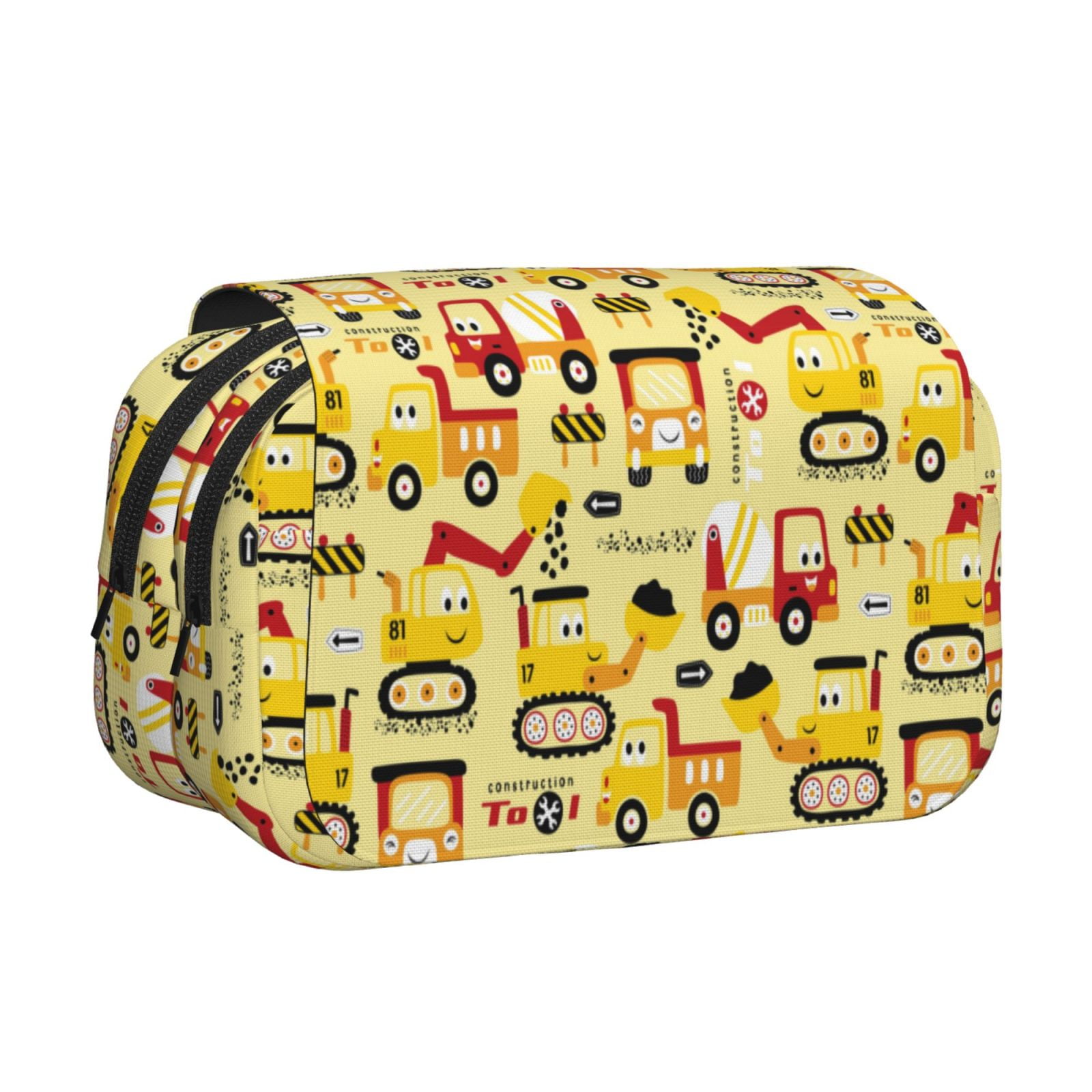 Kdxio Funny Construction Vehicles for Double Compartment Pen Case ...