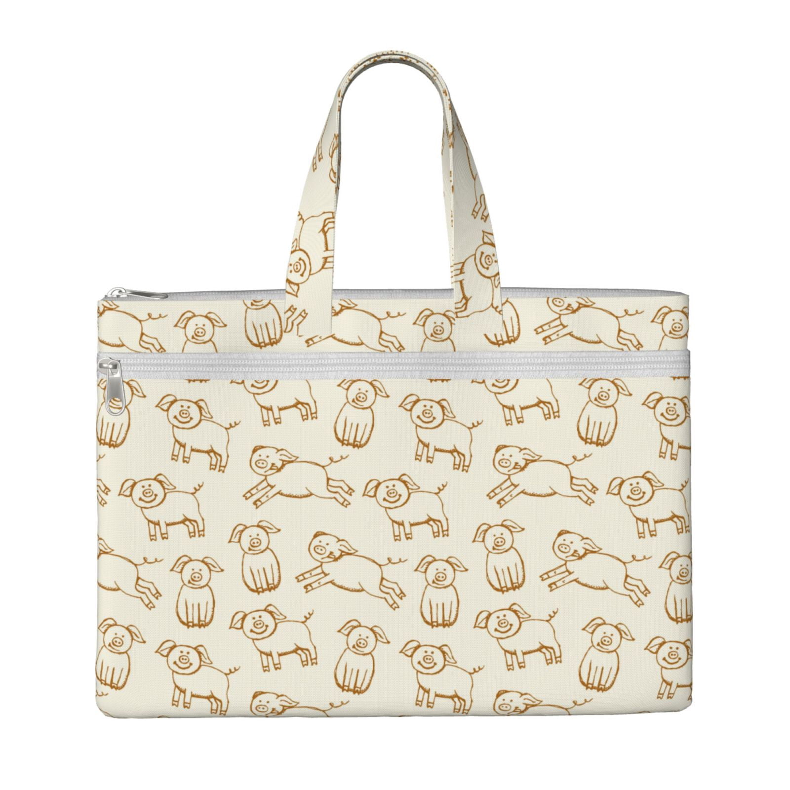 Kdxio Funny Pigs File Tote Document Bag Business Briefcase Bag Document ...