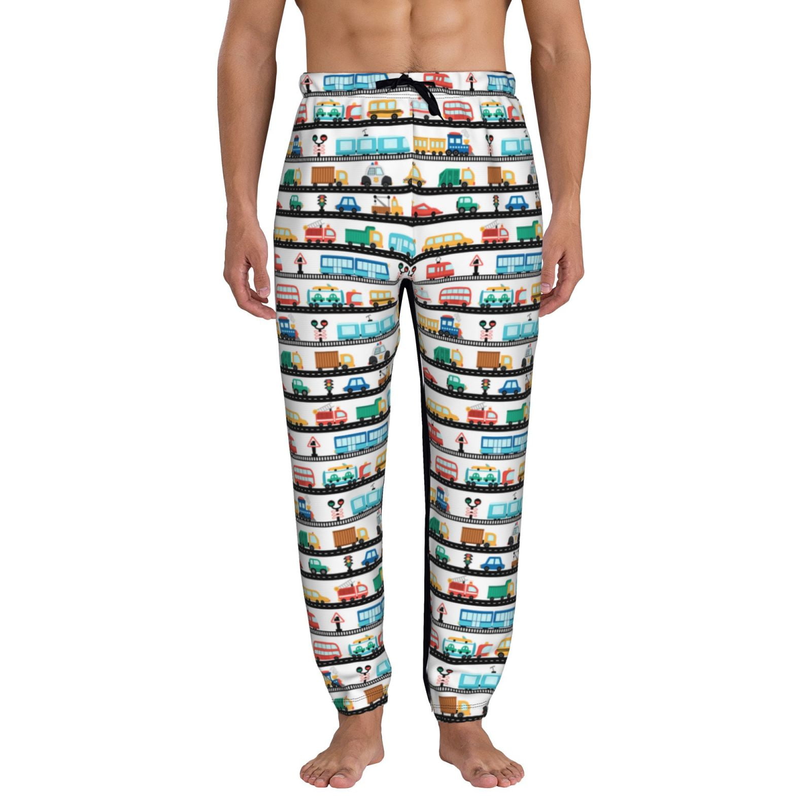Kdxio Funny Transport Pattern Joggers,Sweatpants for Men with Pockets ...