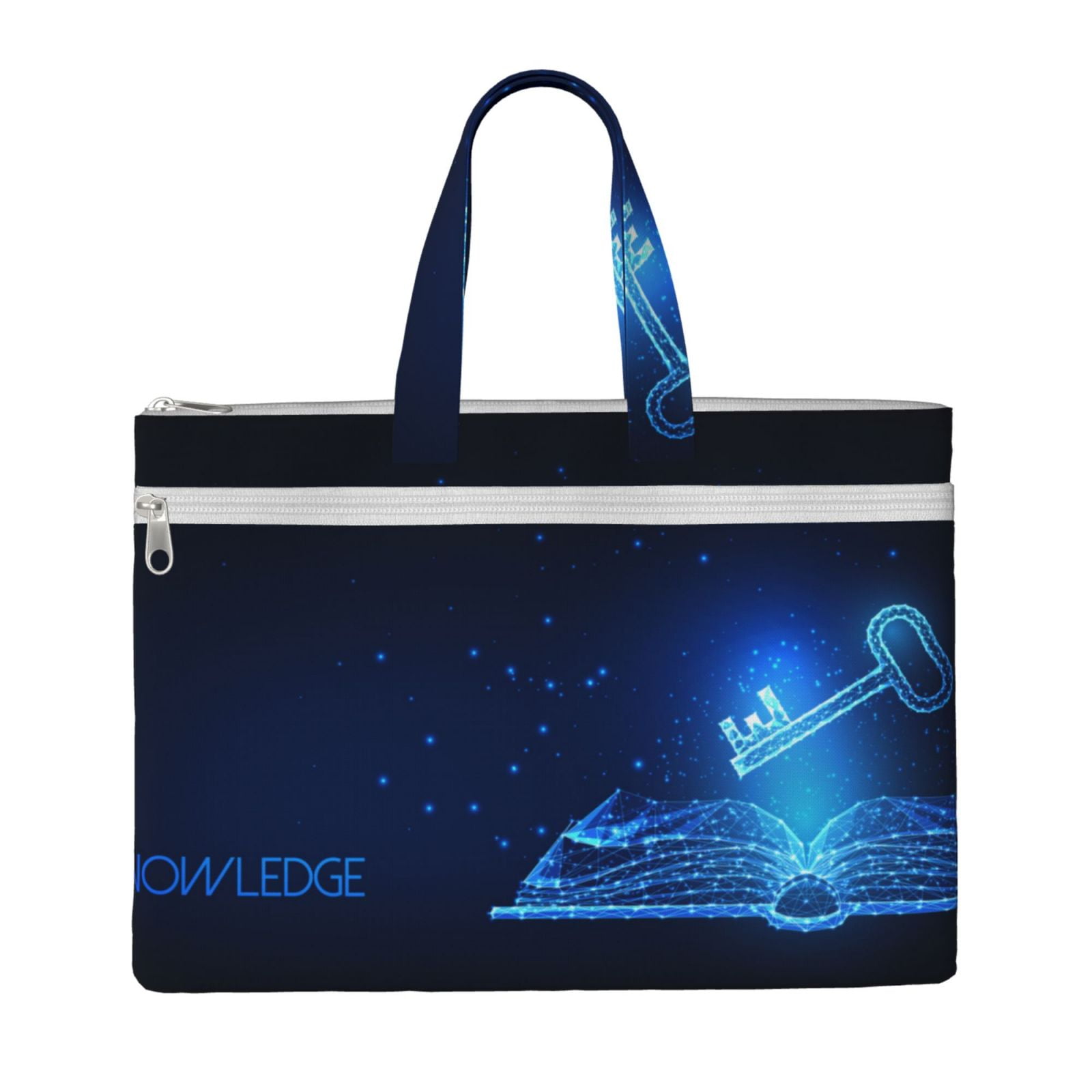 Kdxio Futuristic Book Knowledge File Tote Document Bag Business ...