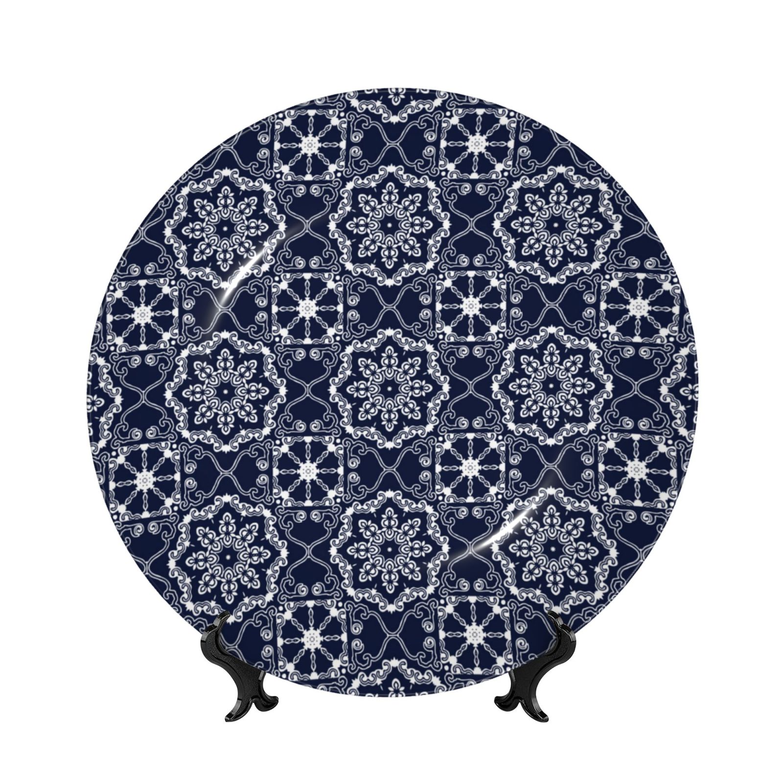 Kdxio Geometry Flower Bone China Decorative Plate Ceramic Decorative ...