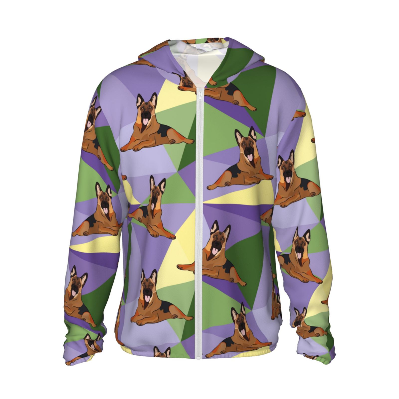Kdxio German Shepherd Dog Print Women Men Sun Protection UPF 50+ Jackets Zip Up Long Sleeve ...