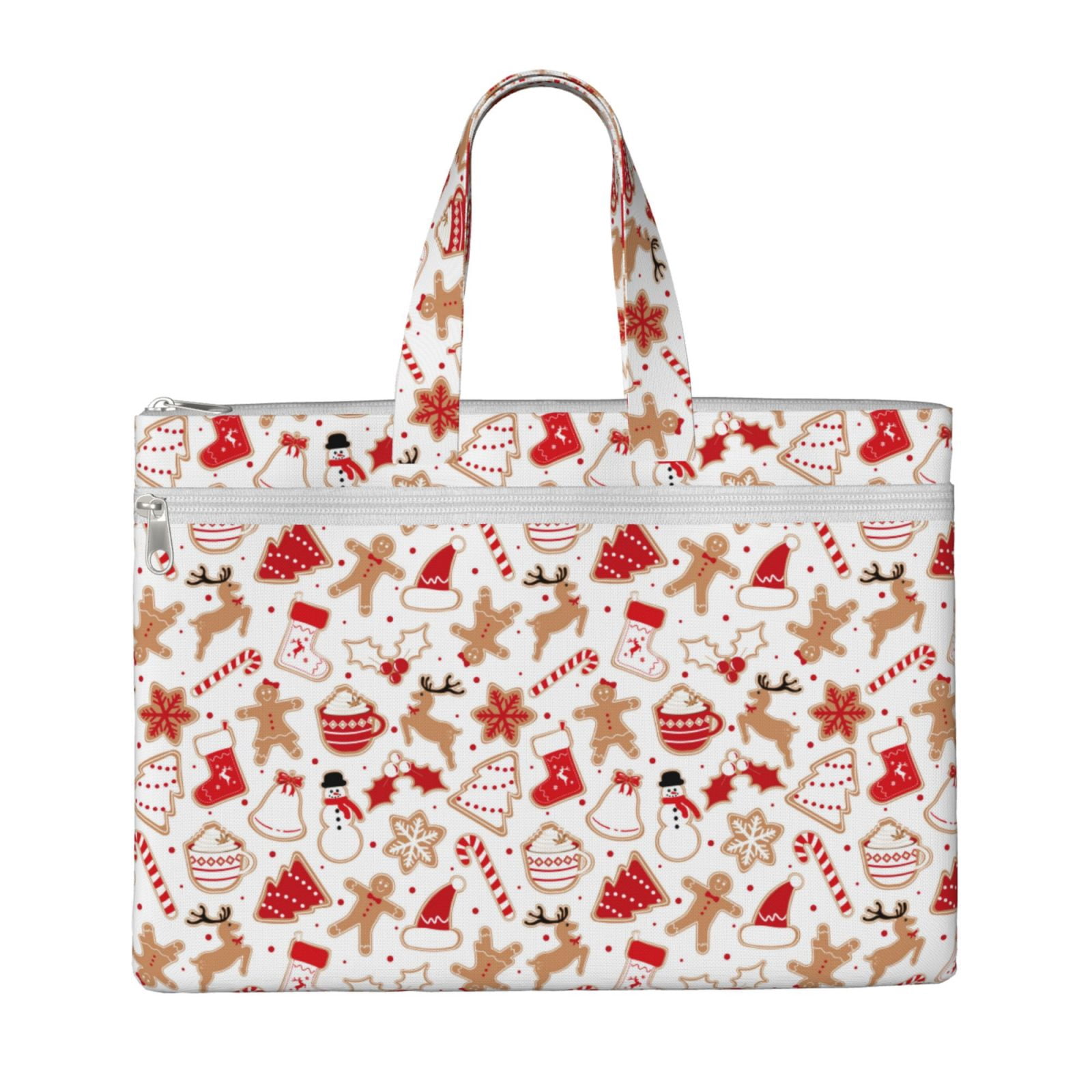 Kdxio Gingerbread Holiday Sweets File Tote Document Bag Business ...
