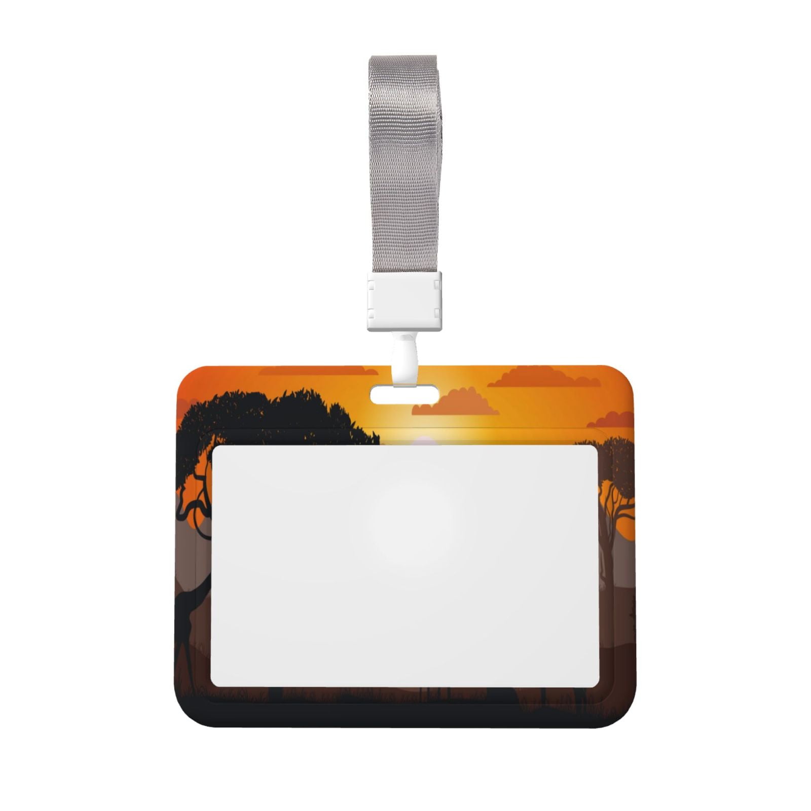 Kdxio Giraffes Of The African Savannah Card Badge Holder Work Badge ...