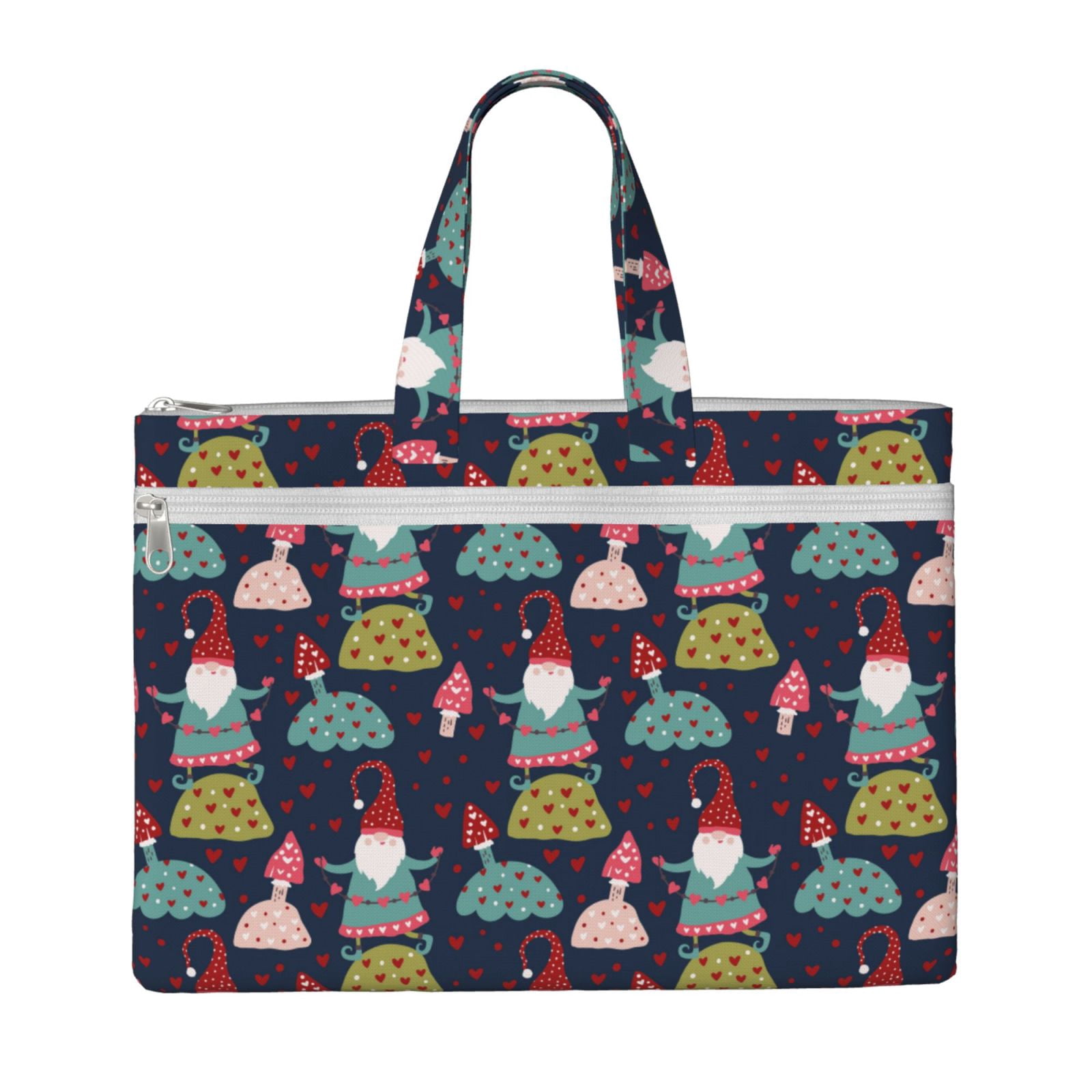 Kdxio Gnome With Mushroom File Tote Document Bag Business Briefcase Bag ...