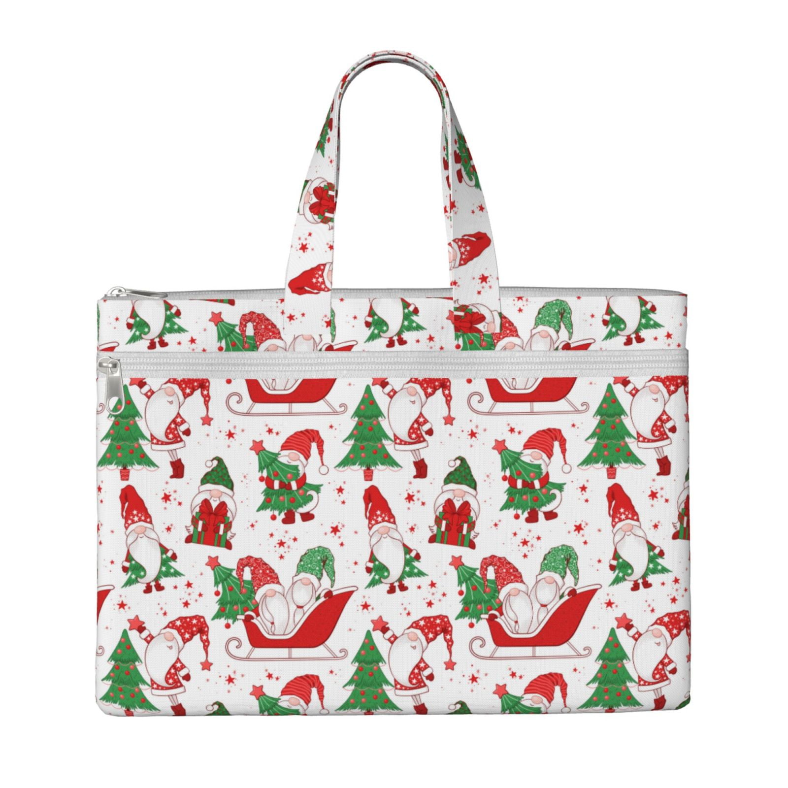 Kdxio Gnomes Merry Christmas File Tote Document Bag Business Briefcase ...