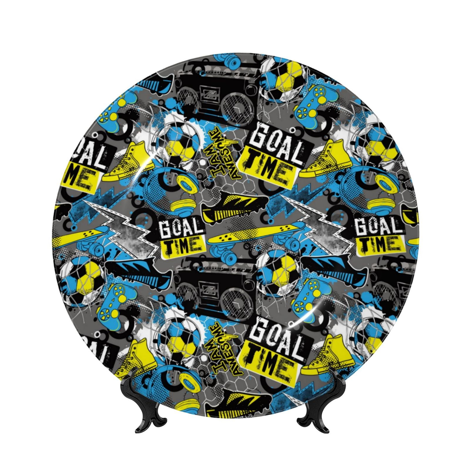 Kdxio Goal Time Bone China Decorative Plate Ceramic Decorative Plate ...