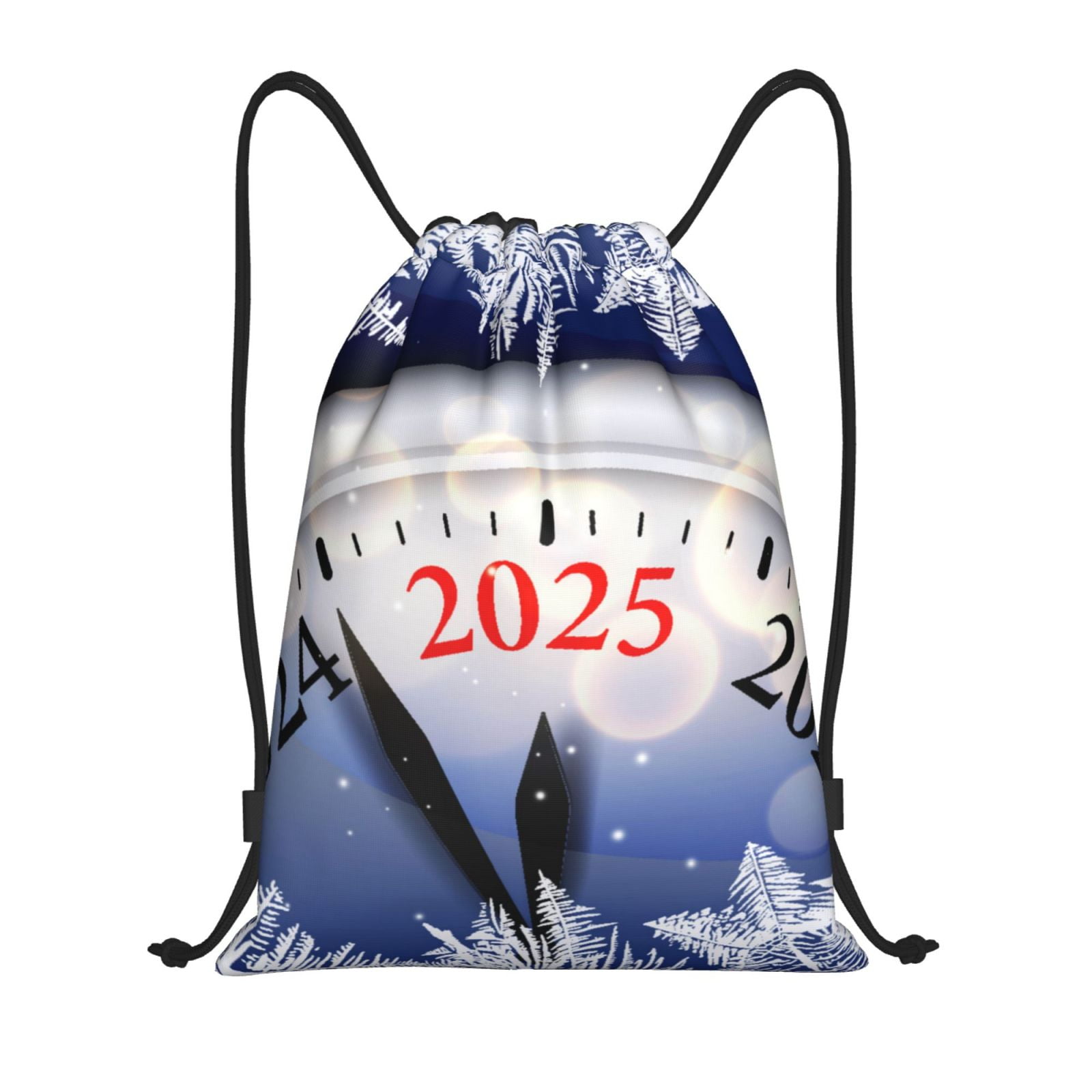 Kdxio Gold Glitter Shining In Light With 2025 Print Drawstring Backpack Bag,Waterproof Draw ...