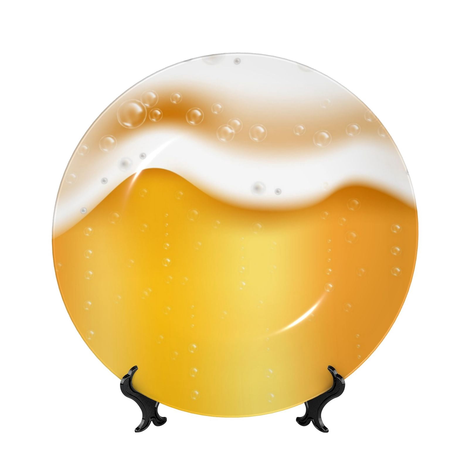 Kdxio Golden Beer Bone China Decorative Plate Ceramic Decorative Plate ...