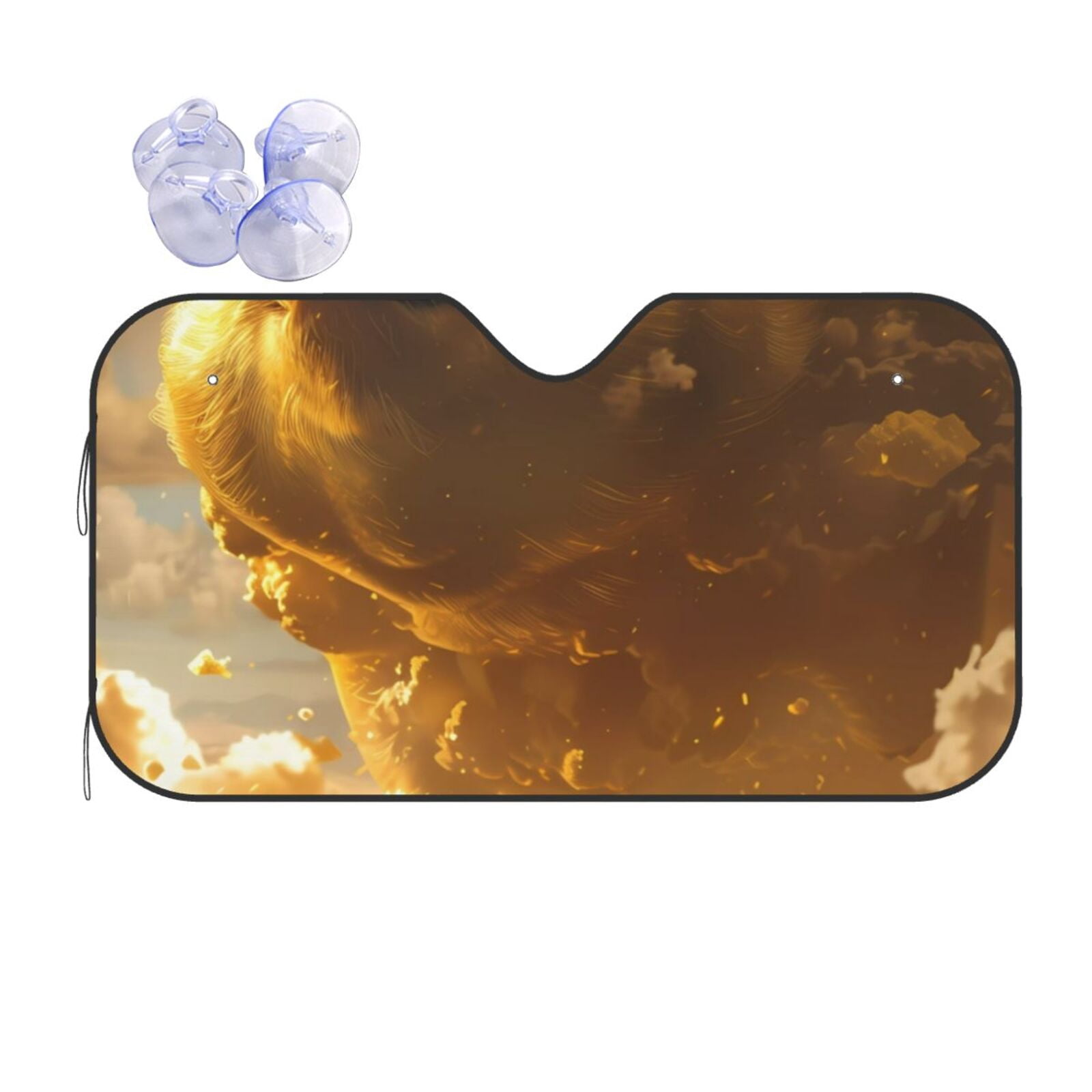 Kdxio Golden Pig Cloud Fantasy Print Front Windshield Sun Shade,Folding ...