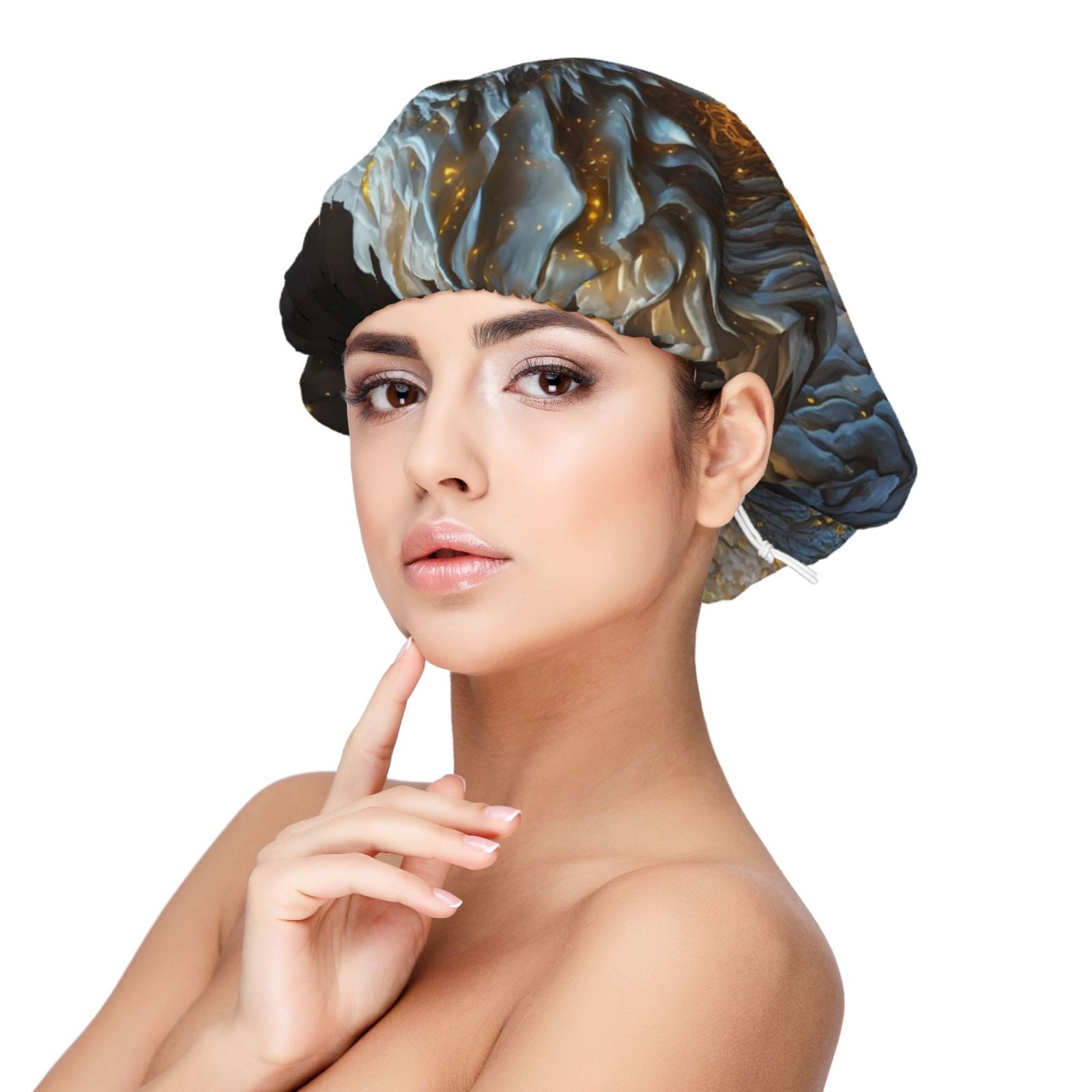 Kdxio Golden White Fire Dragon Pattern Satin Bonnet Silk Bonnet Hair ...