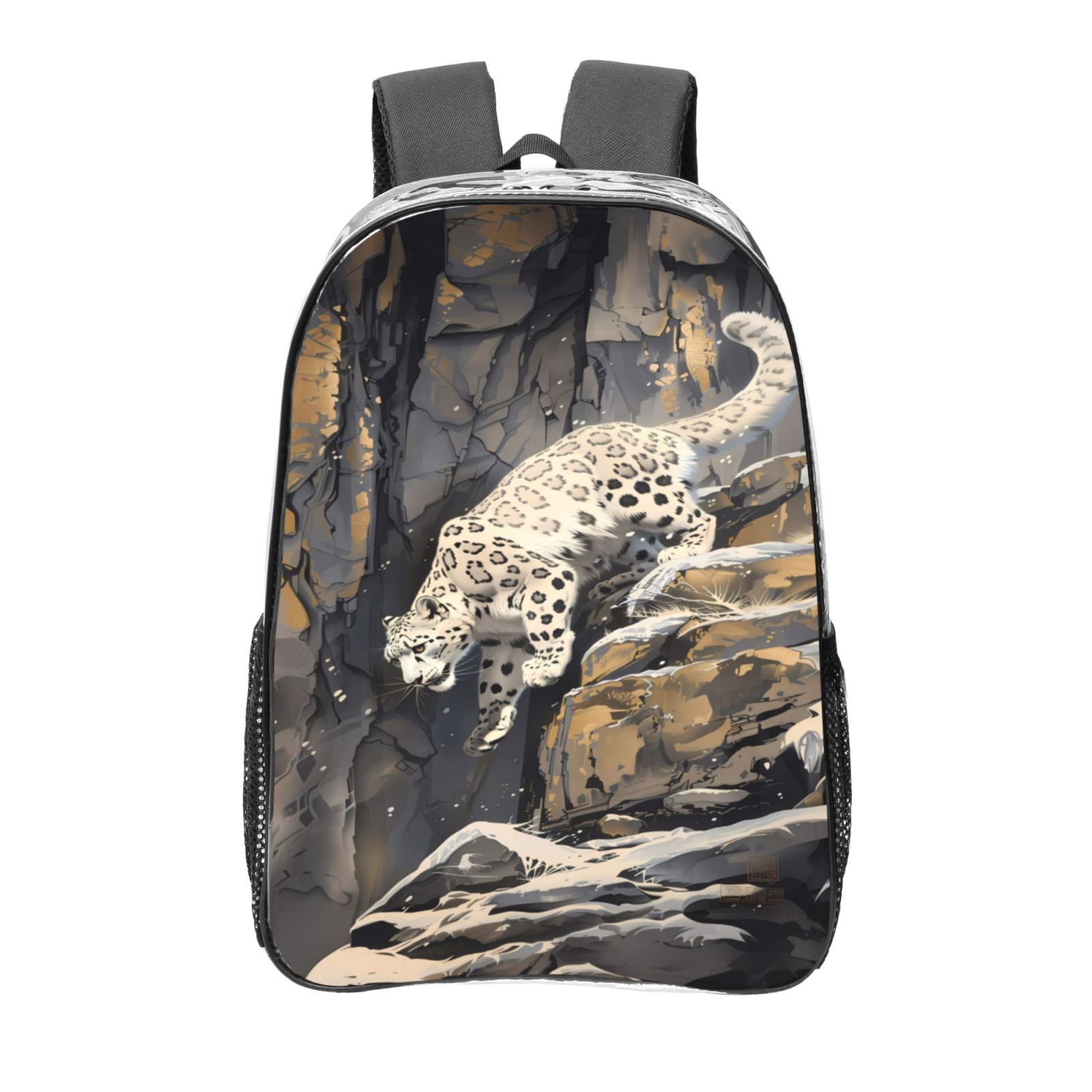 Kdxio Graceful Snow Leopard Clear Backpack, Transparent Bookbag for ...