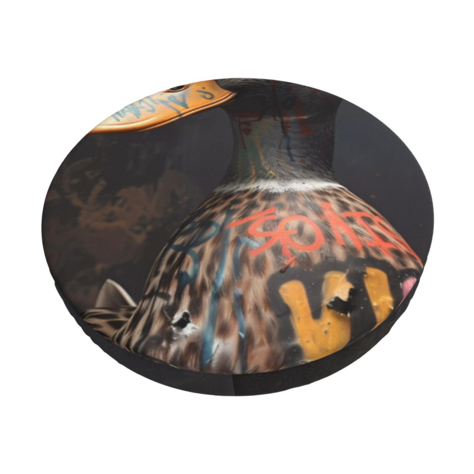 Kdxio Graffiti Cool Duck Print Stool Covers Round,Stretch Round Bar ...