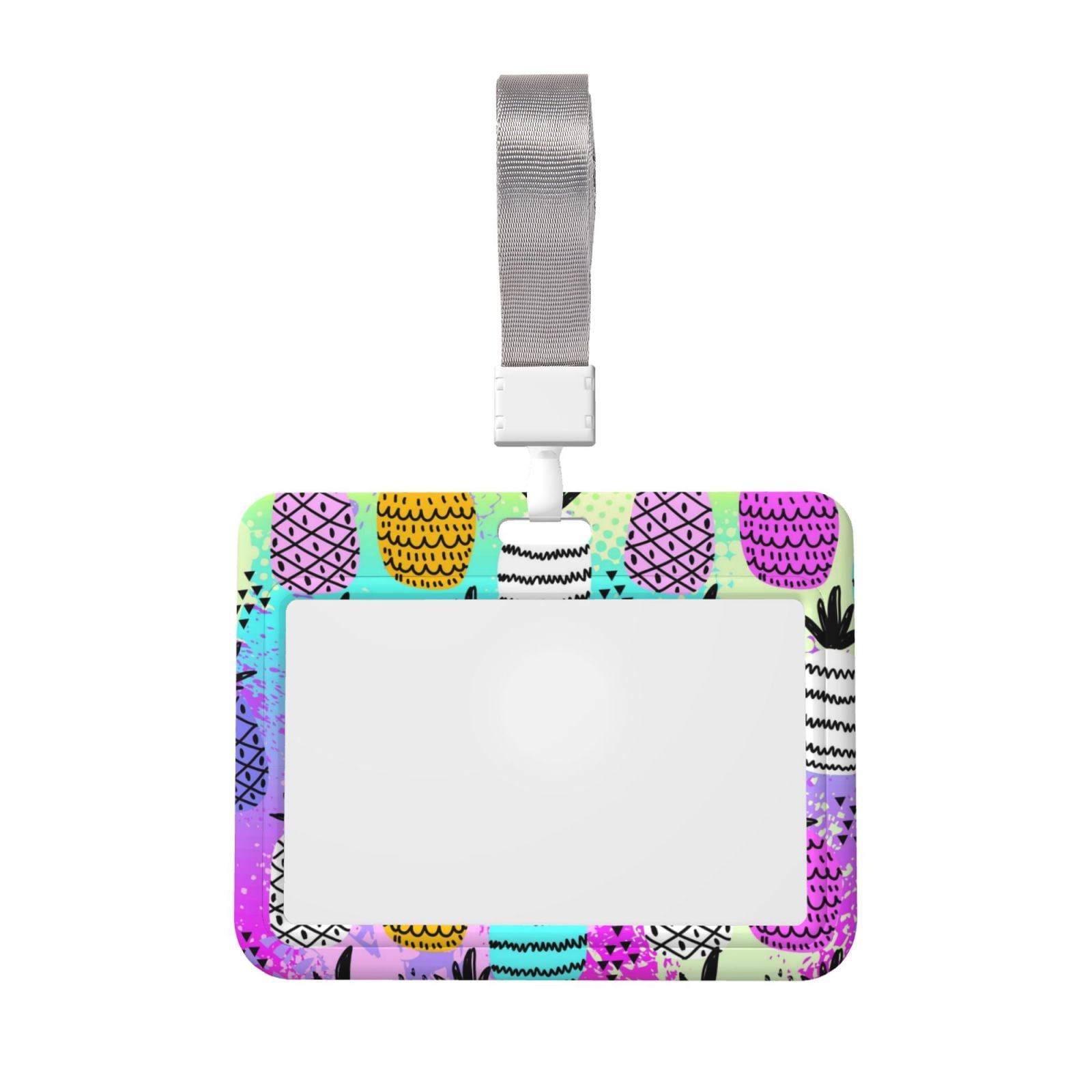 Kdxio Graffiti Pineapples Card Badge Holder Work Badge Sleeve for ...