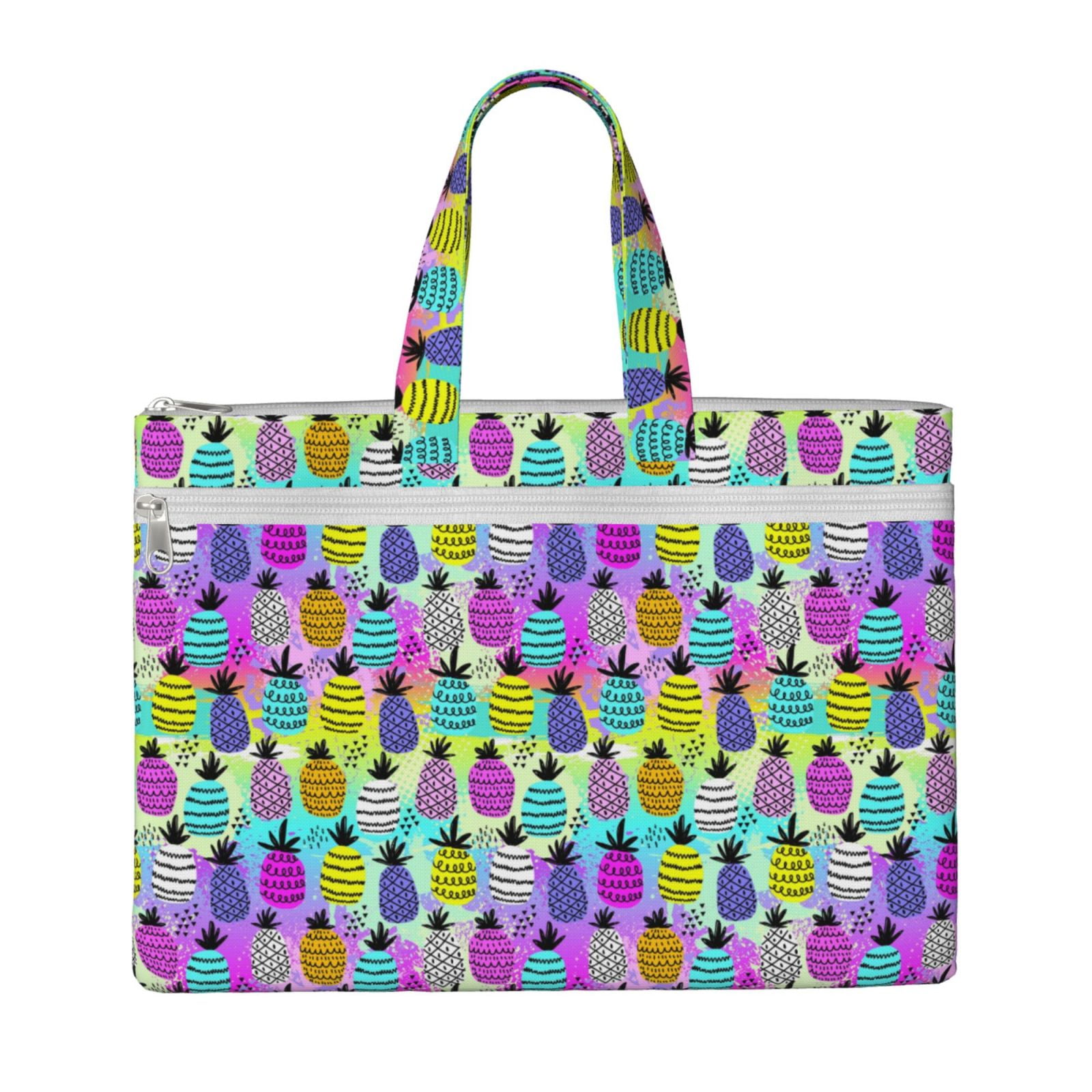 Kdxio Graffiti Pineapples File Tote Document Bag Business Briefcase Bag ...