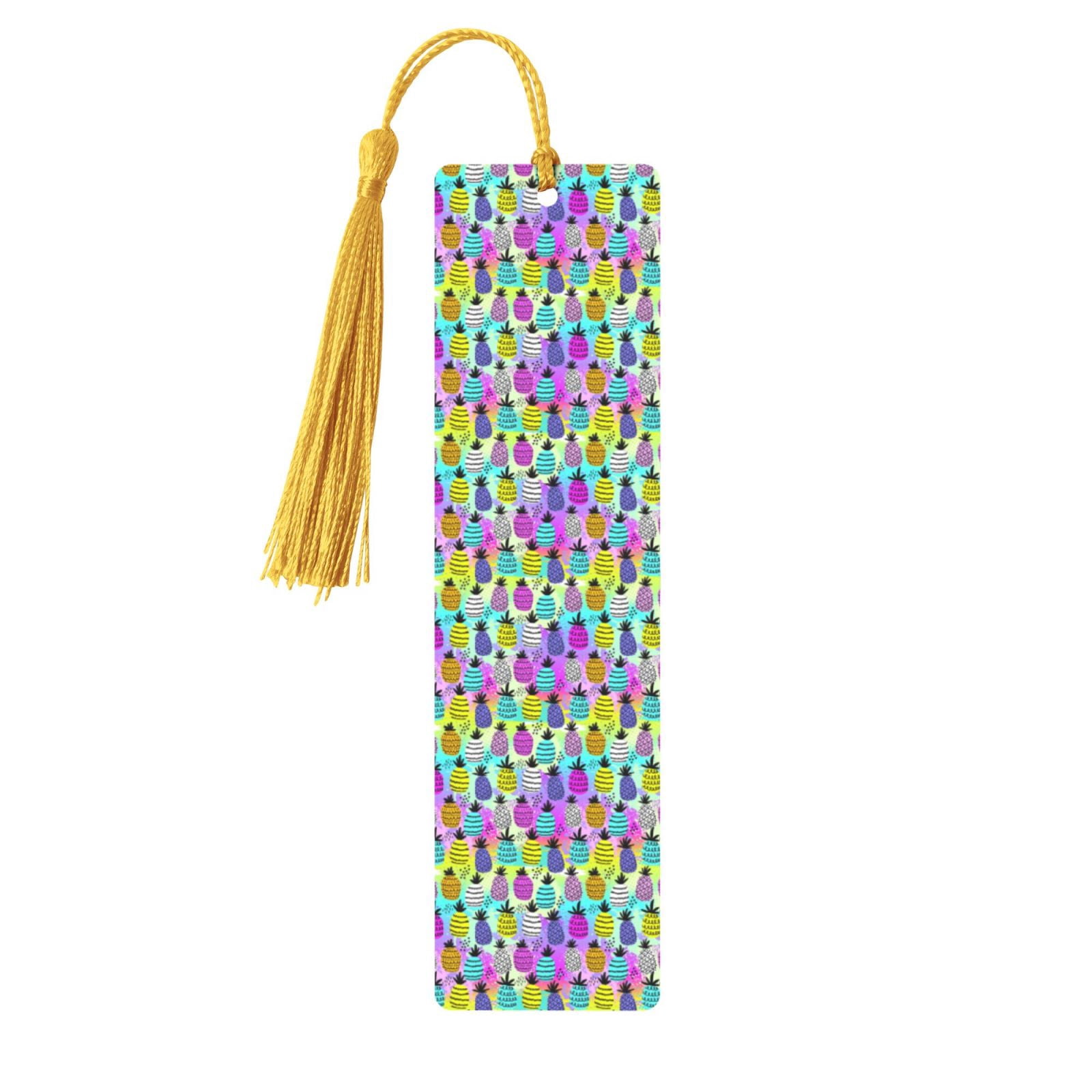 Kdxio Graffiti Pineapples Print Metal Tassel Bookmarks,Perfect Gift for ...