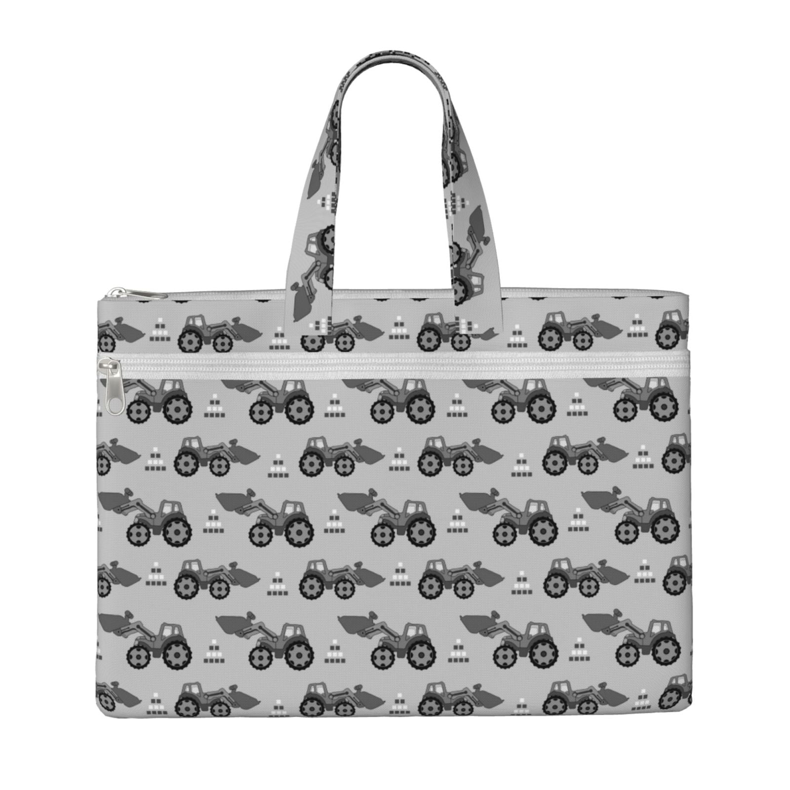 Kdxio Gray Tractor File Tote Document Bag Business Briefcase Bag ...