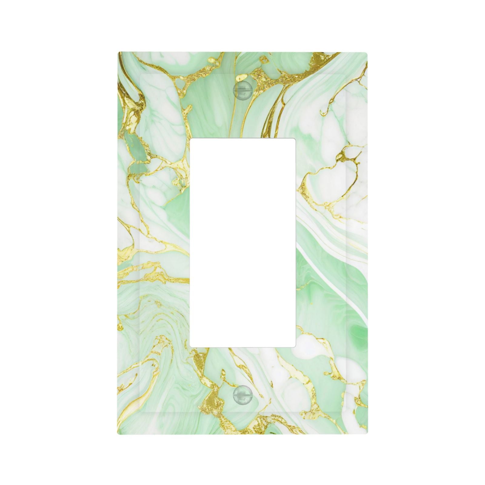 Kdxio Green And Gold Abstract Marble Decorator Light Switch or ...