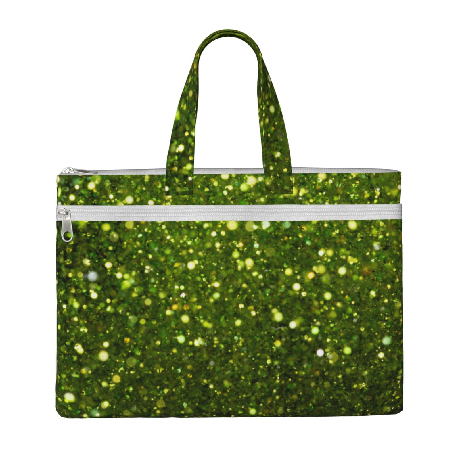 Kdxio Green Glitter Sparkle File Tote Document Bag Business Briefcase ...