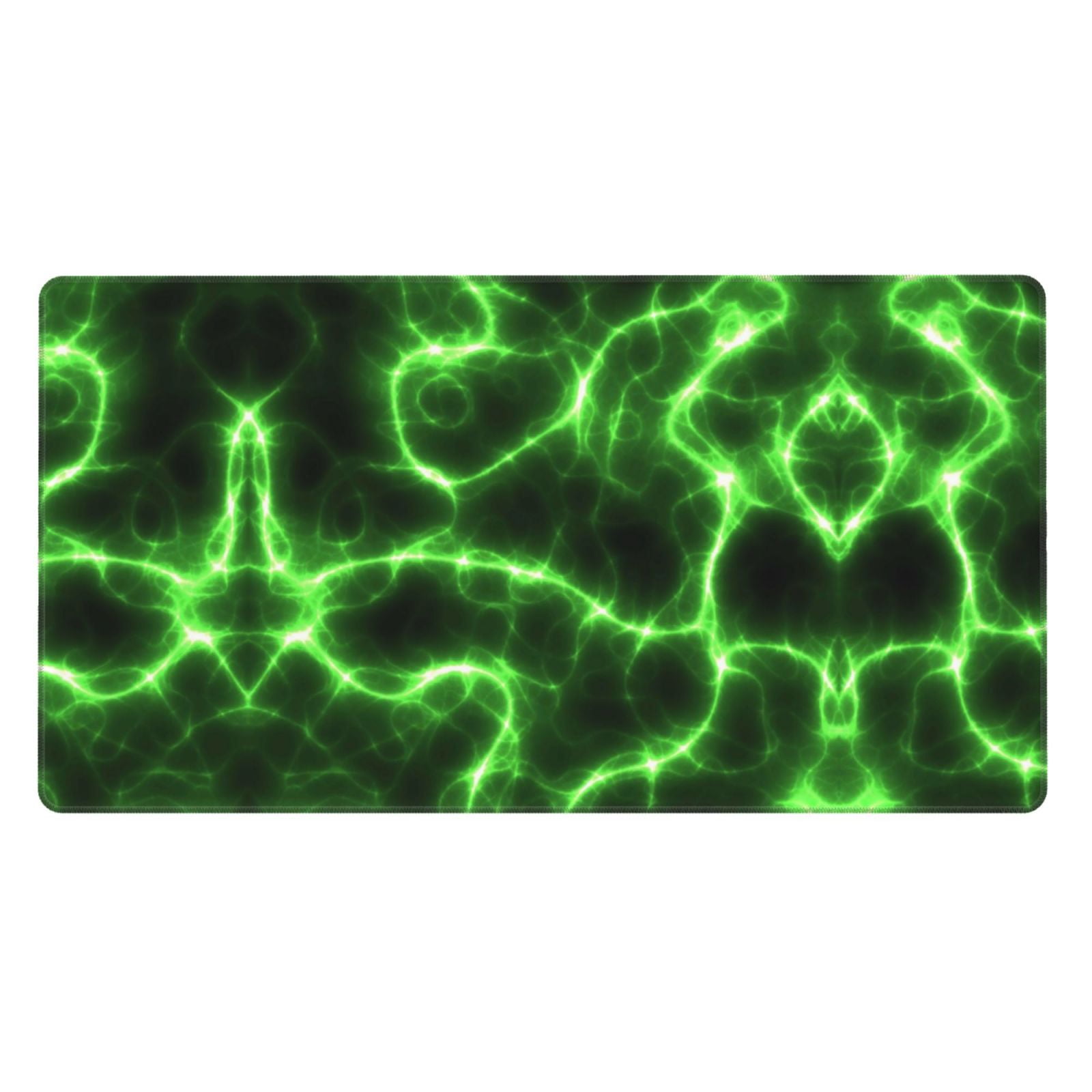 Kdxio Green Lightning Print Large Gaming Mouse Pad,Non-Slip Base,Water ...