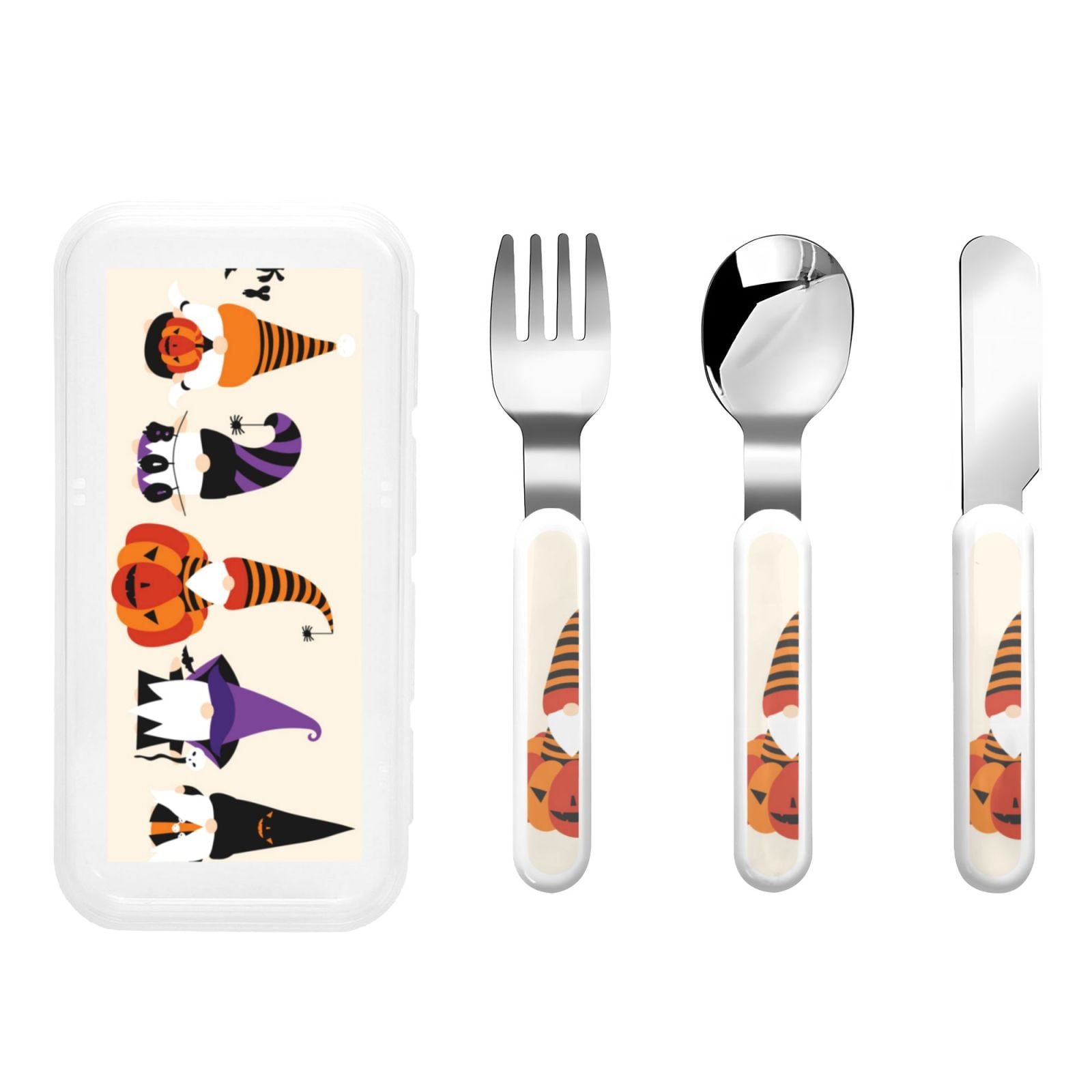 Kdxio Halloween Gnomes1 Toddler Utensils Set - Kids Silverware Set, Set ...
