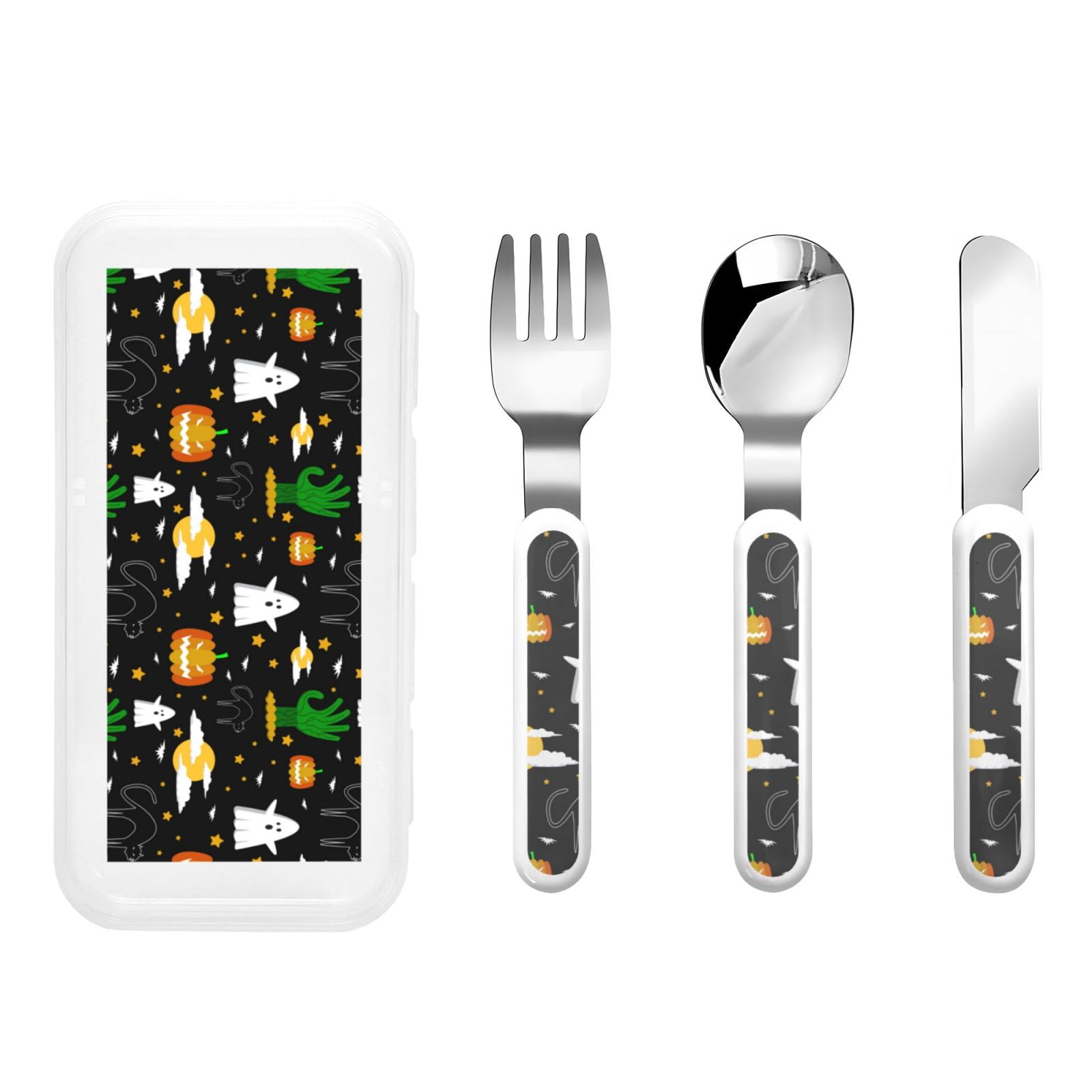 Kdxio Halloween Toddler Utensils Set - Kids Silverware Set, Set Kids ...