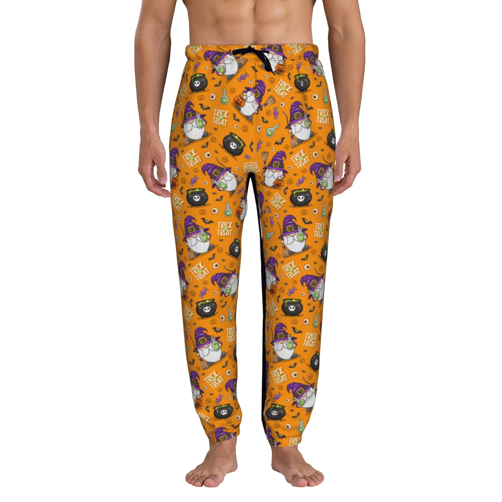 Kdxio Halloween Witches Gnome Pattern Joggers,Sweatpants for Men with ...