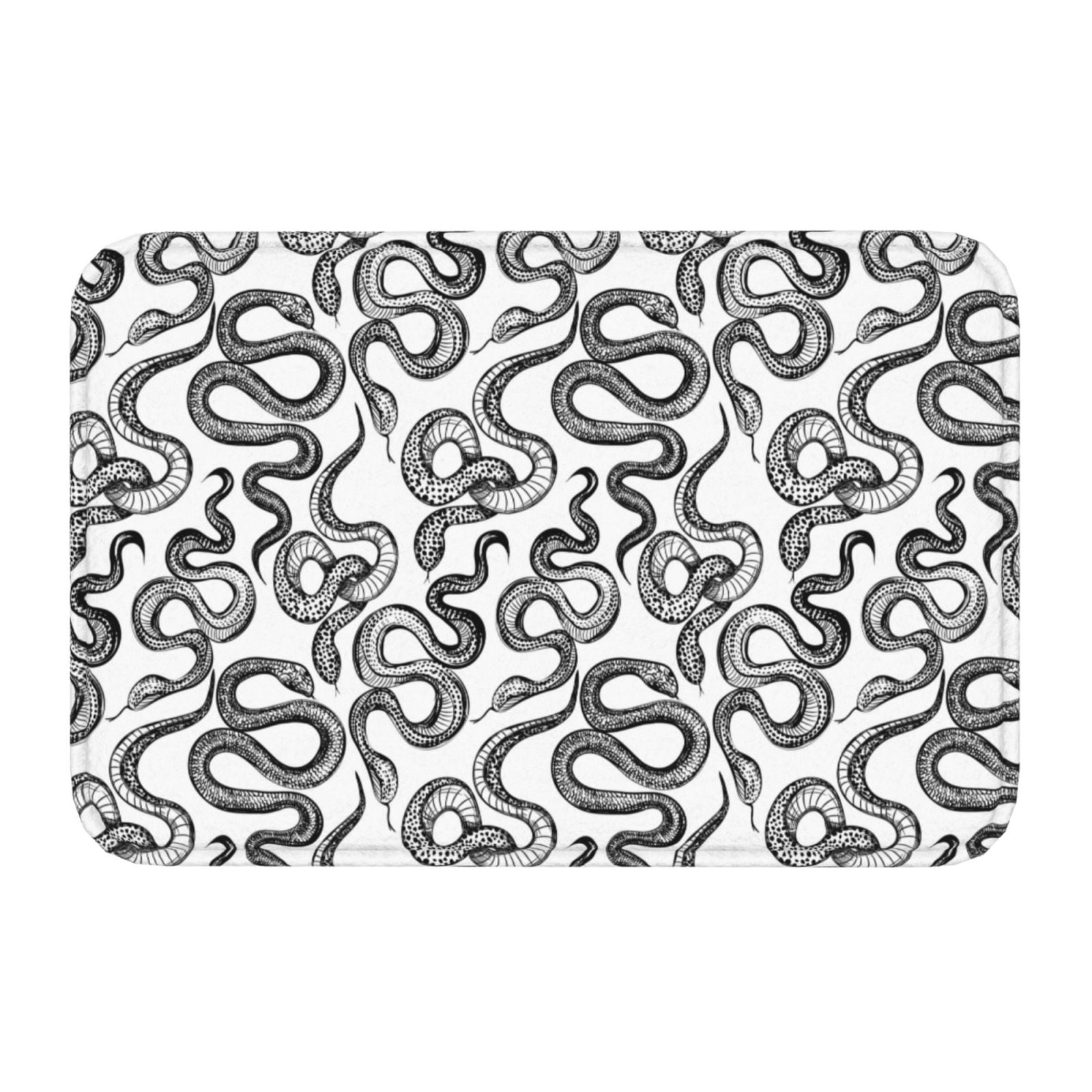 Kdxio Hand Drawn Snake,16" x 24", Non-Slip Front Door Mats,Outdoor ...