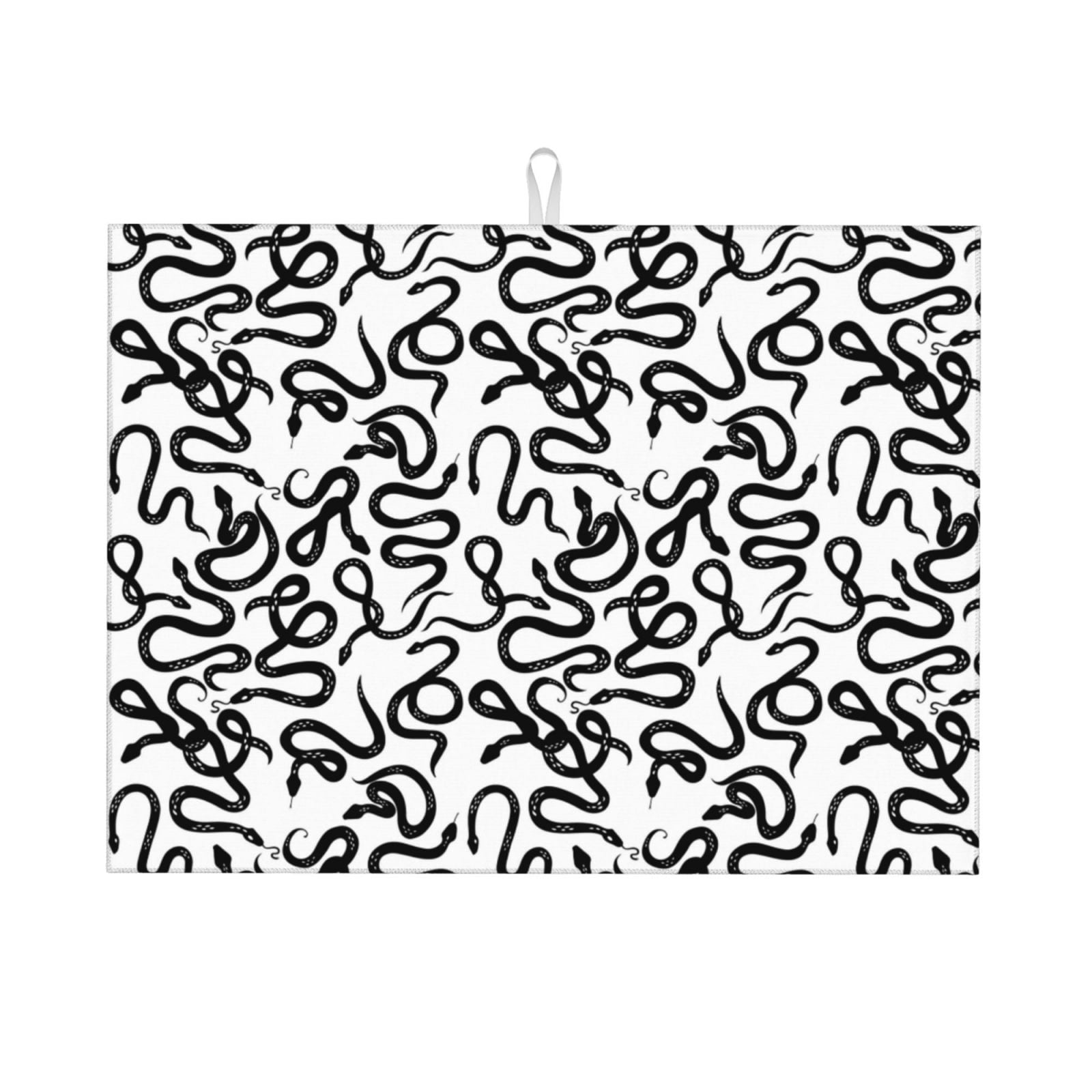 Kdxio Hand Drawn Snake for Dish Drying Mat,24*18 inch Absorbent Dish ...
