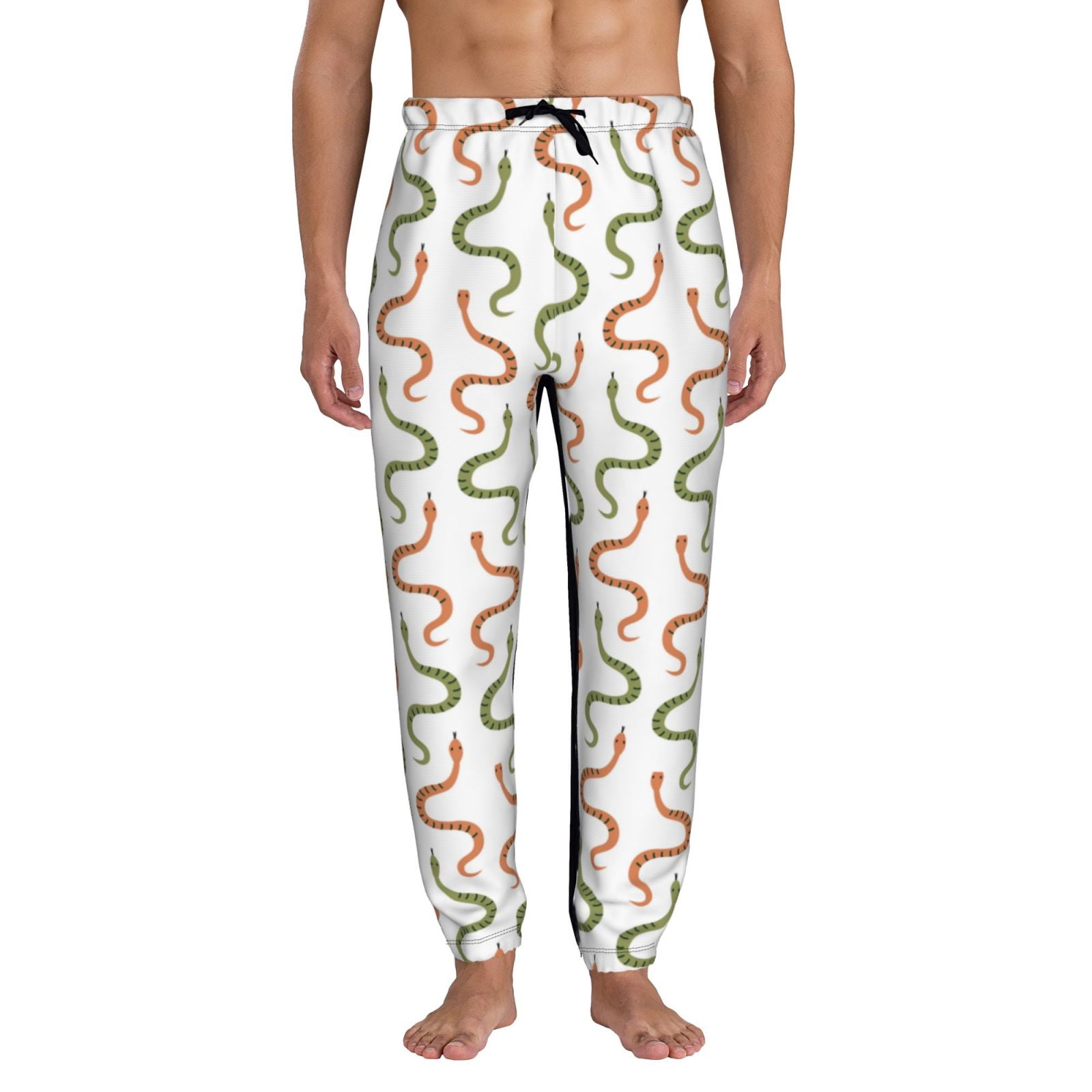 Kdxio Hand Drawn Snake Pattern Joggers,Sweatpants for Men with Pockets ...